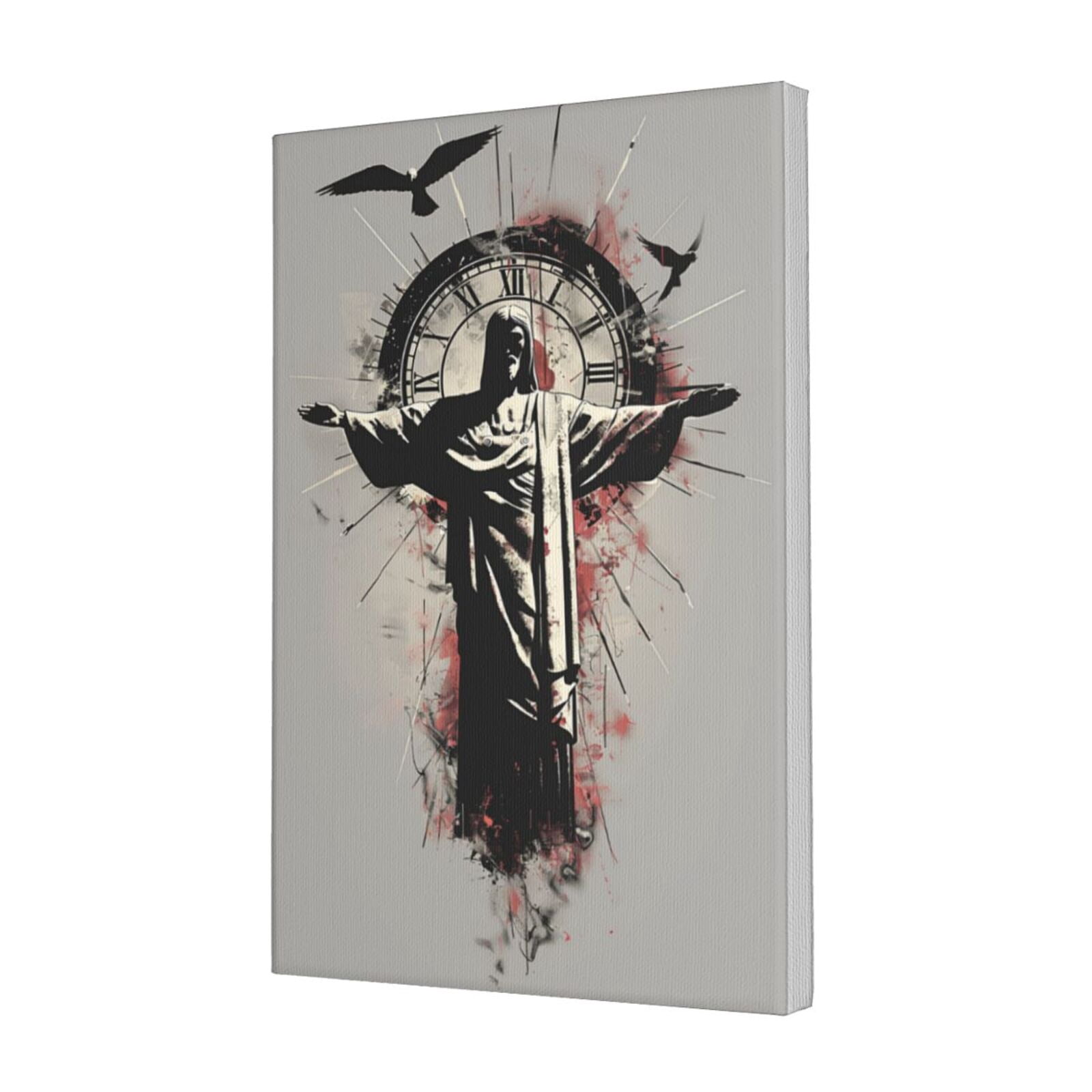 12x18 inch Canvas Hanging Picture God With Outstretched Hands,Man Cave ...