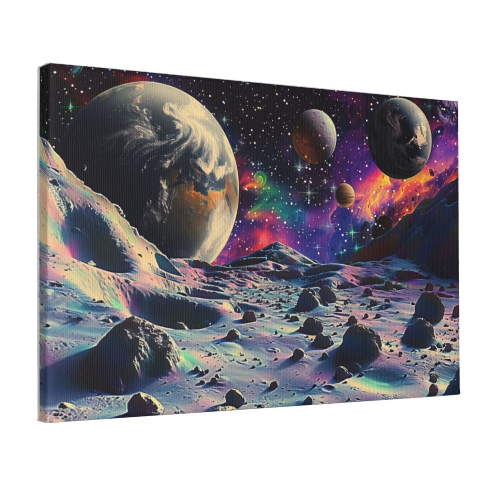 12x18 inch Canvas Painting Poster Celestial Body Prints,Home Room Decor ...