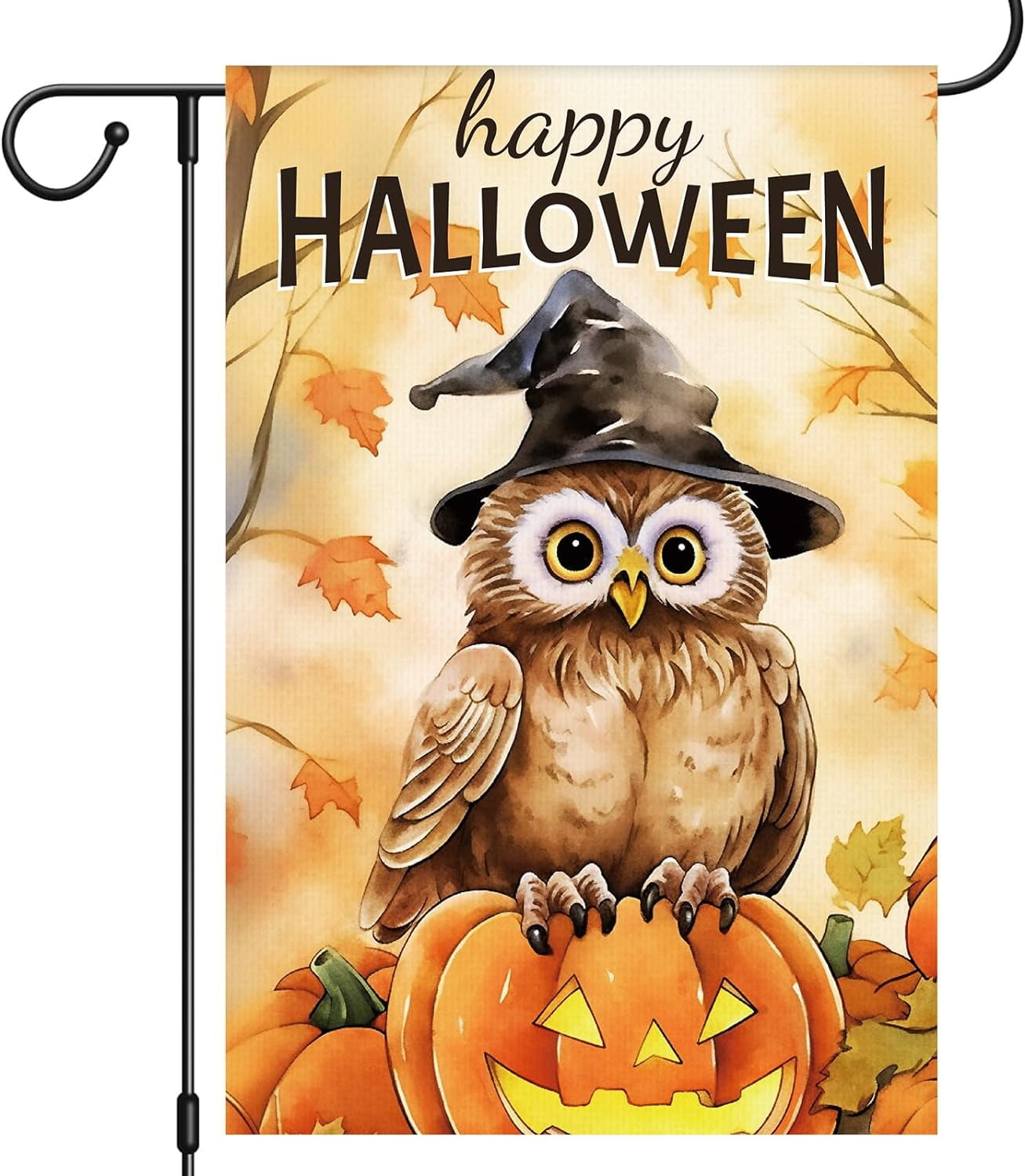 12x18 inch Halloween Decorations Garden Flag Owl Flag, Double Vical ...