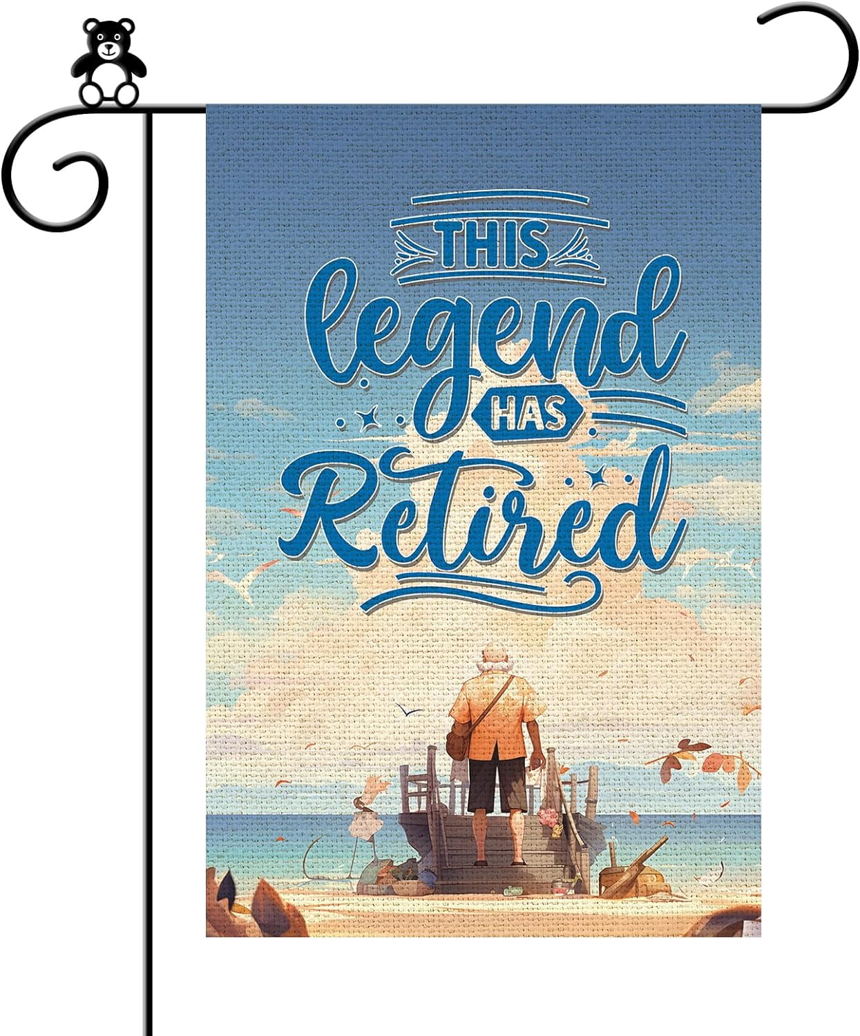 12x18 inch Happy Retirement Garden Flag Double Sided, This Legend Has ...