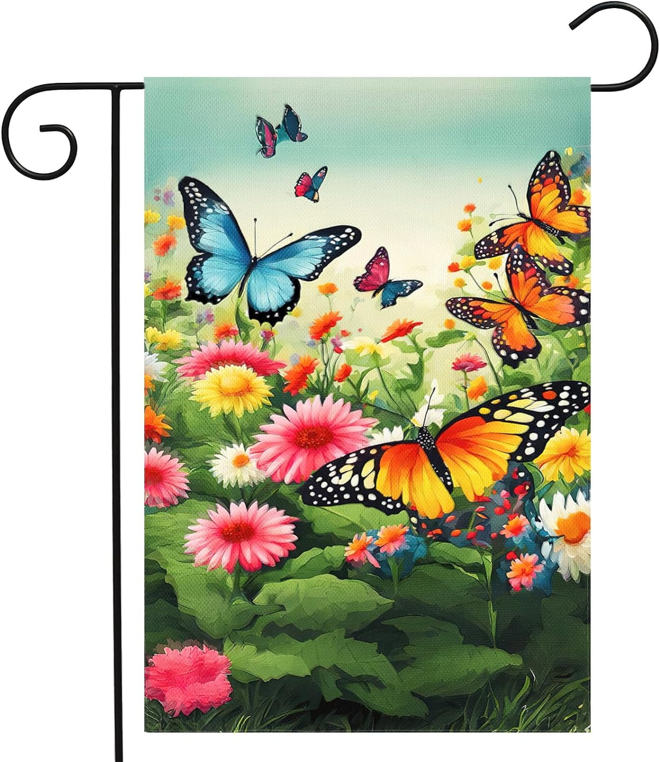 12x18 inch Hummingbird Garden Flags for Outside, Spring Summer Garden ...
