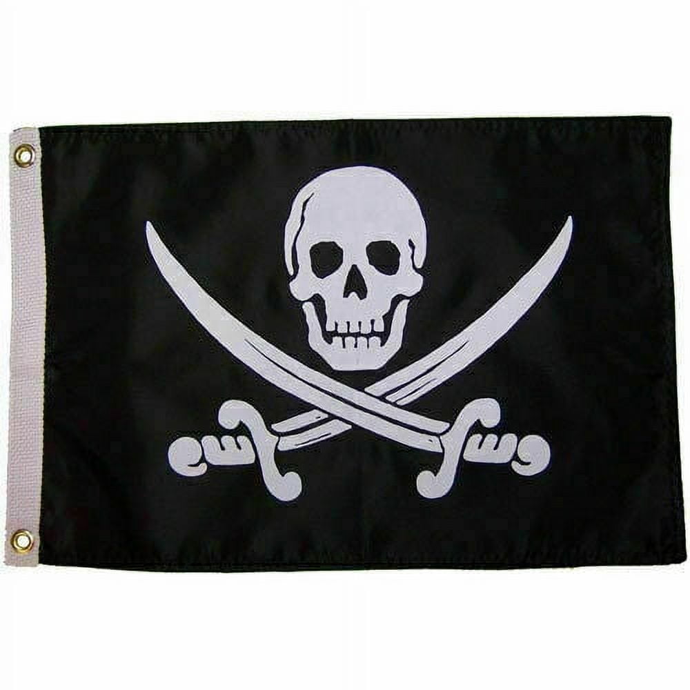 ANT Enterprises 12" x 18" 100D Polyester Nylon Pirate Jack Rackham Boat ...