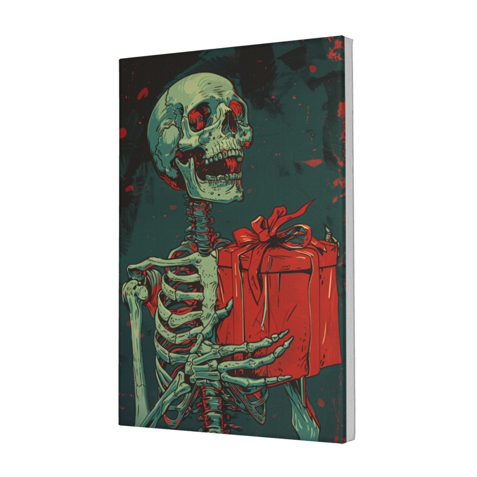 12x18 inch The Gift Of Skeleton People Oil Paintings On Canvas,Cafes ...