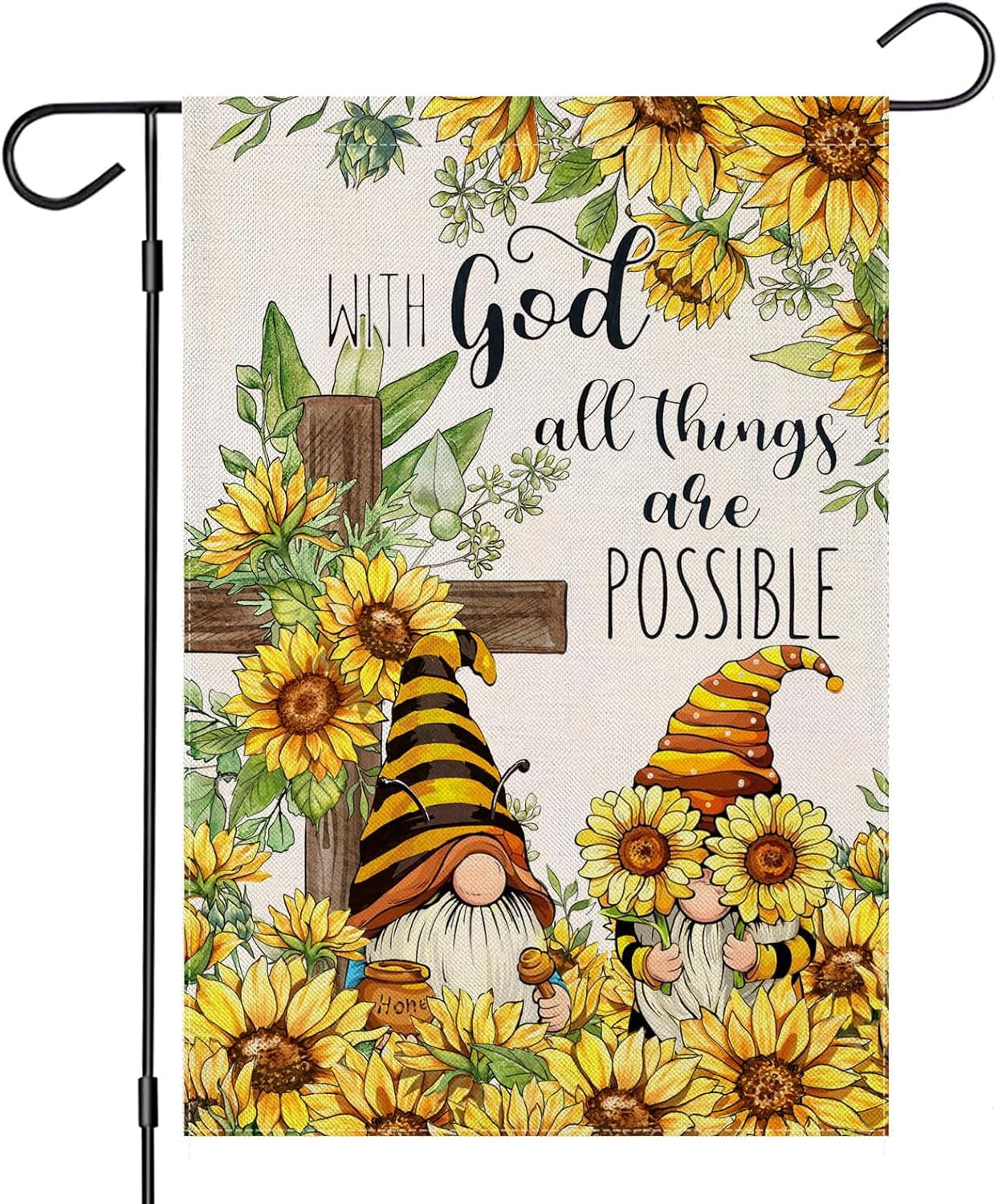 12x18 inch Welcome Summer Garden Flags Double Sided, Watercolor Lemon ...