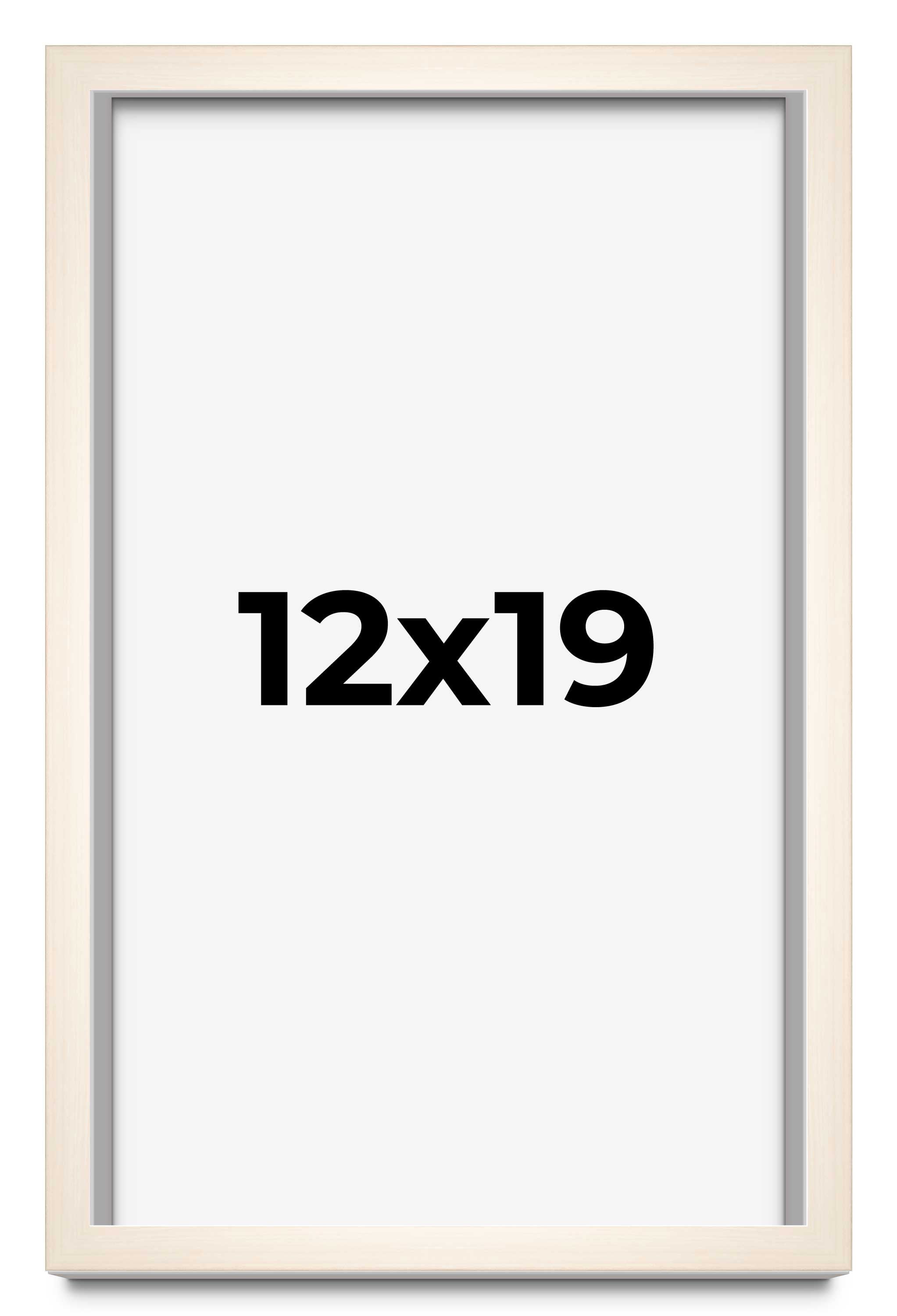 12x19 Shadow Box Cream of Wheat White Washed Display Frame | 0.875 ...