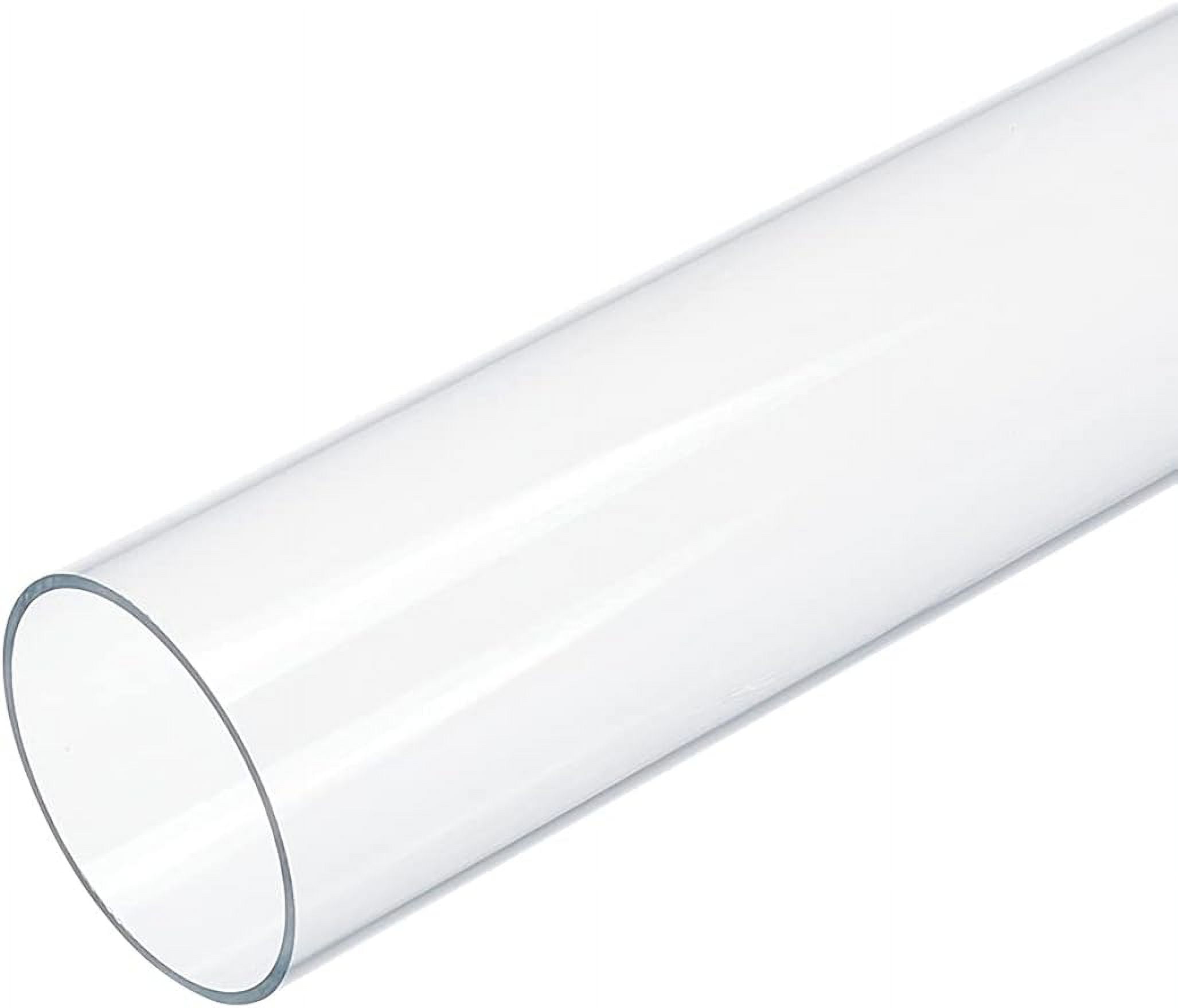 12x2.2 Inch Acrylic Round Tube Clear Rigid Acrylic Pipe Clear Round ...