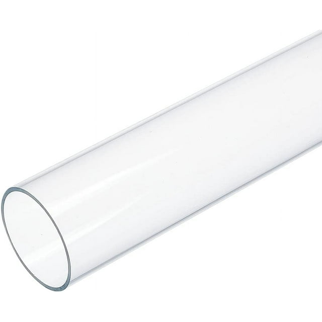 12x2 Inch Acrylic Round Tube Clear Rigid Acrylic Pipe Clear Round Tube ...