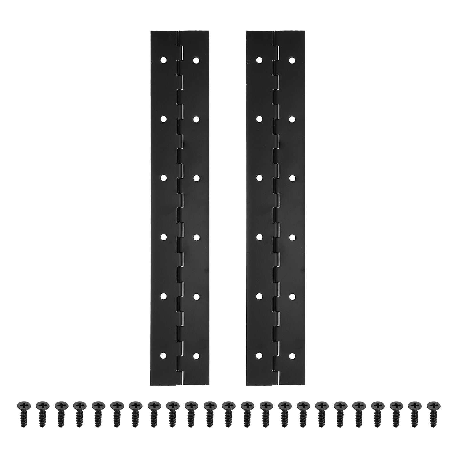 12x2 Inch Heavy Duty Piano Hinge, 2 Pack Continuous Hinge with Hole for ...