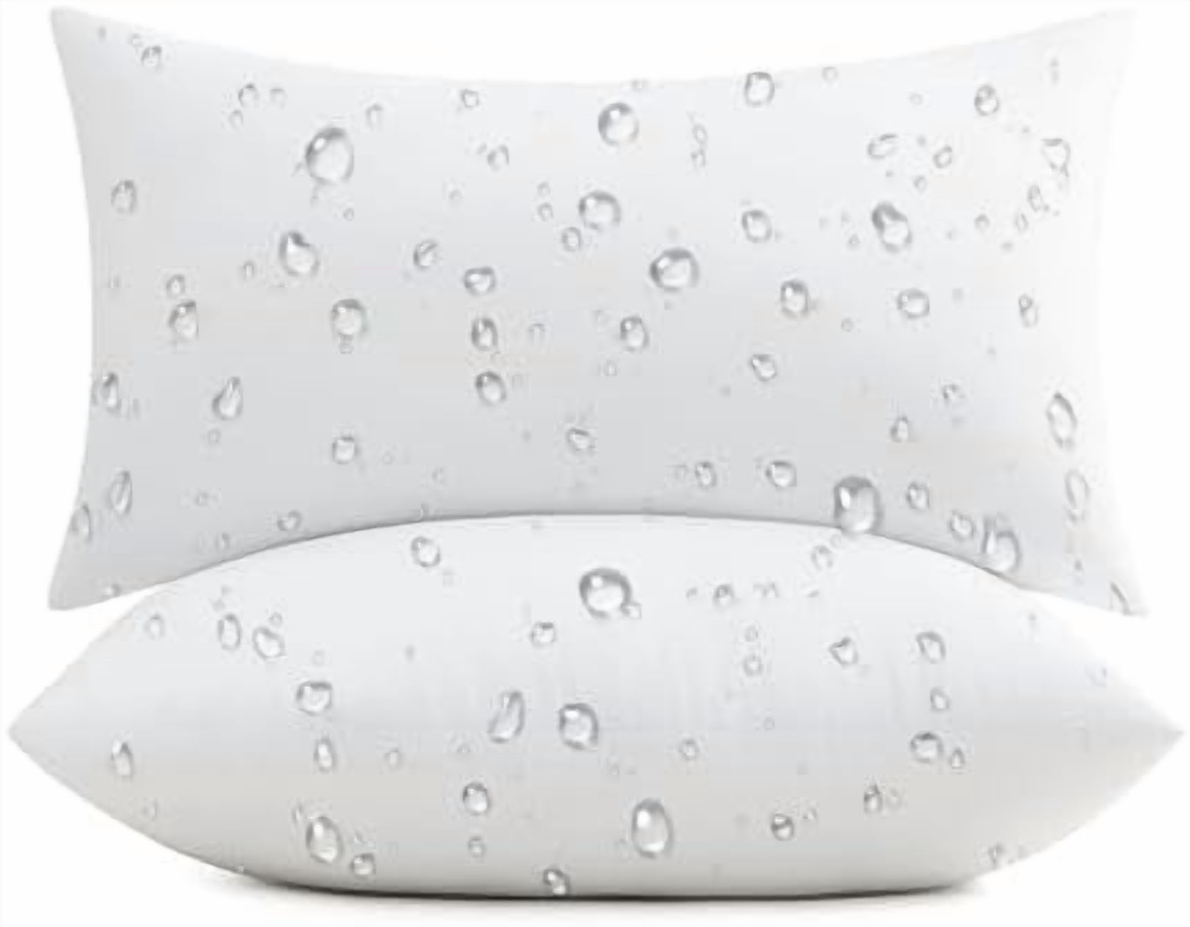 ® 12x20 Outdoor Pillow Inserts, Set of 2, Fluffy Soft Lumbar Pillows ...
