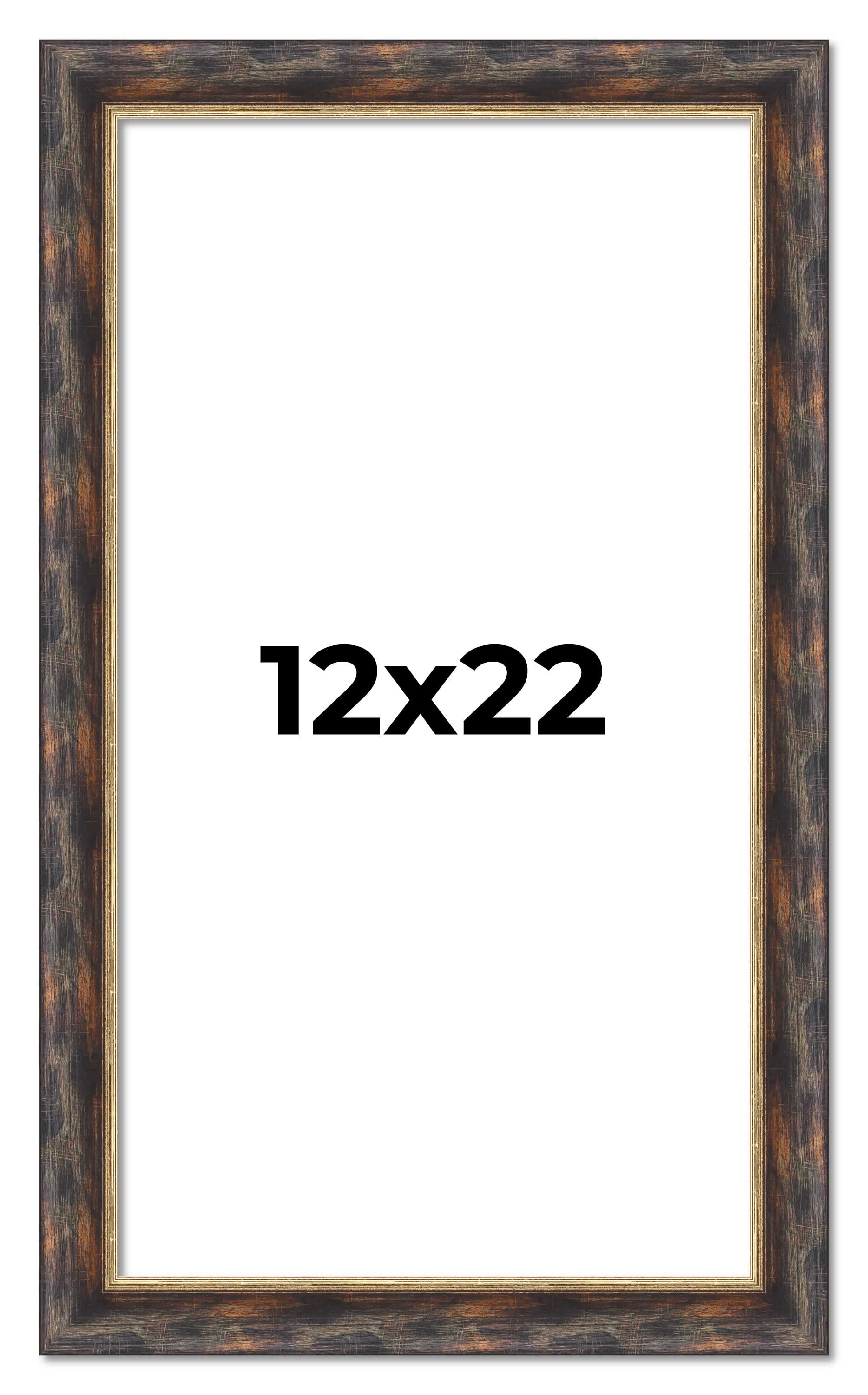 12x22 Frame Gold Real Wood Picture Frame Width 1.5 inches | Interior ...