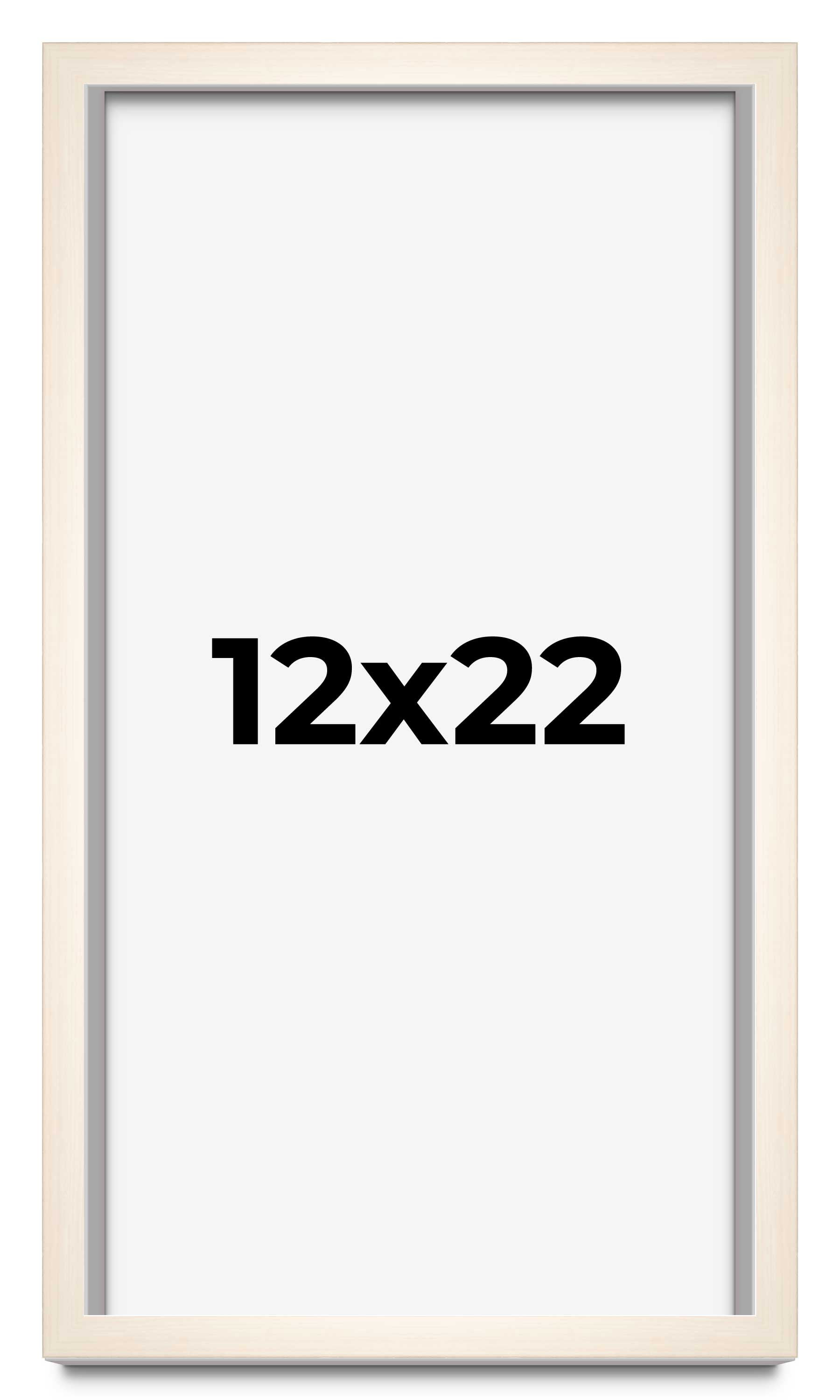 12x22 Frame White Wheat Solid Wood Picture Frame | Moulding Width 0.75 ...
