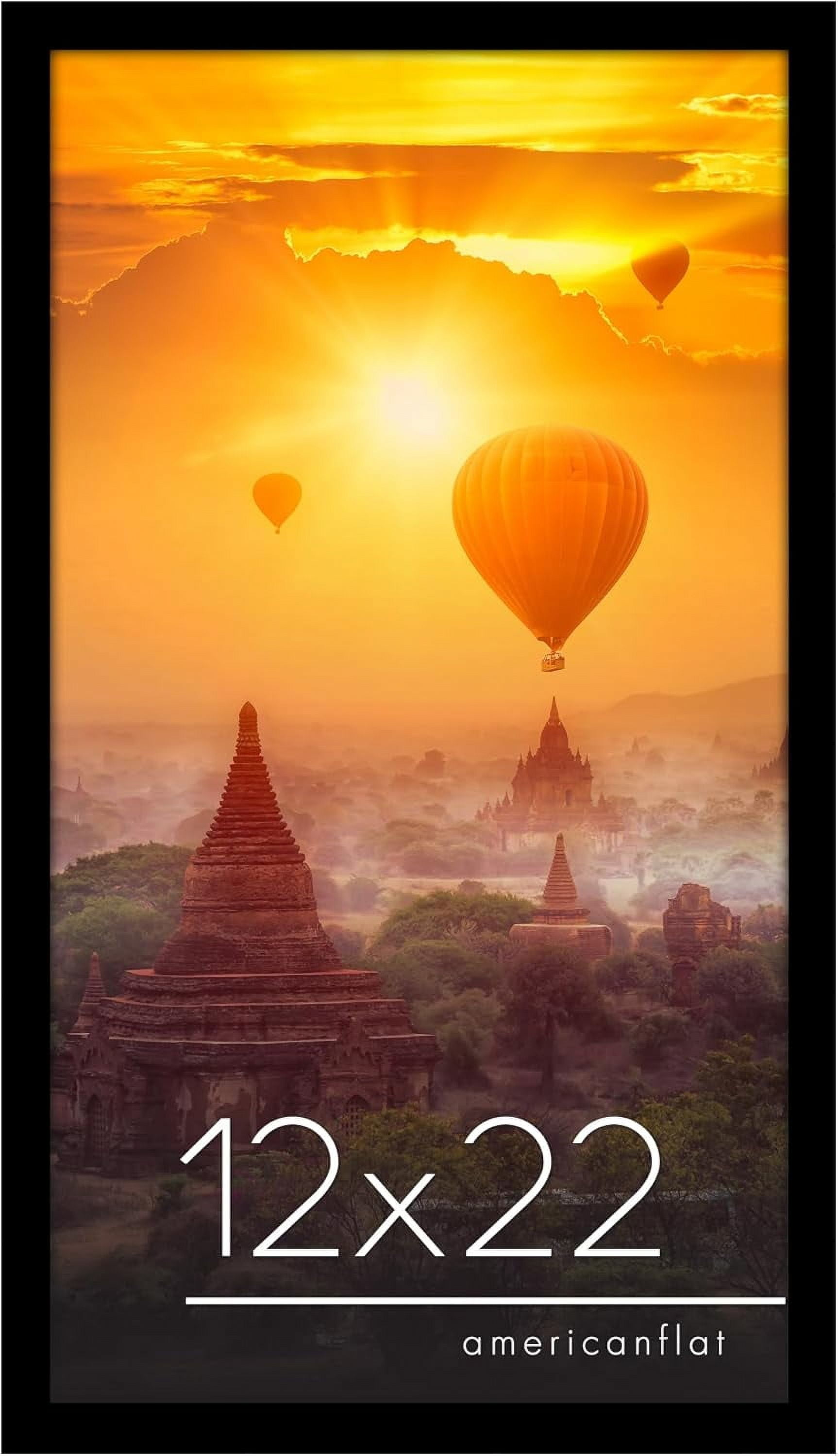 12x22 Picture Frame with Polished Plexiglass - Gallery Style Frame with ...