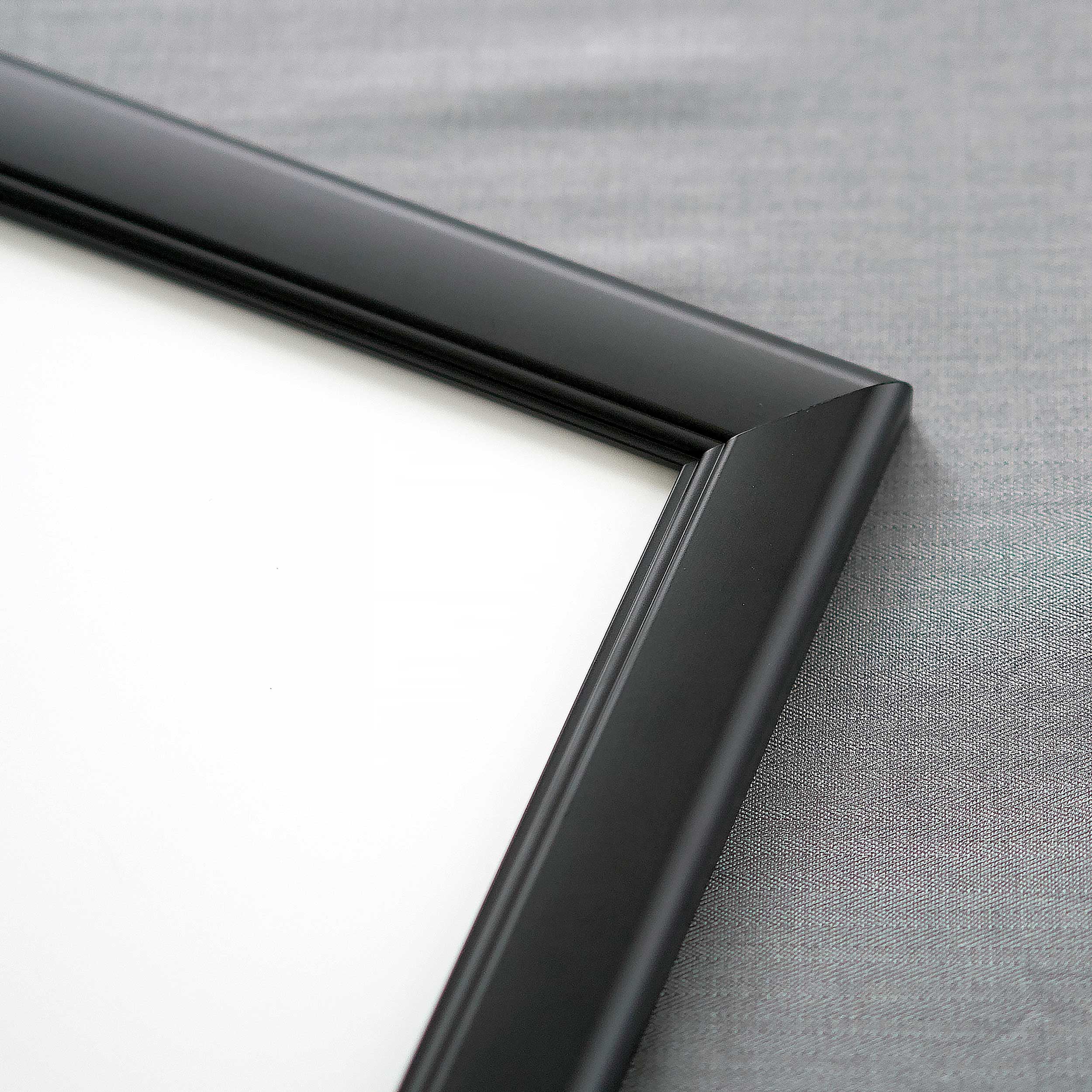 12x22 Refined Black Picture Frame - UV Acrylic, Foam Board Backing ...