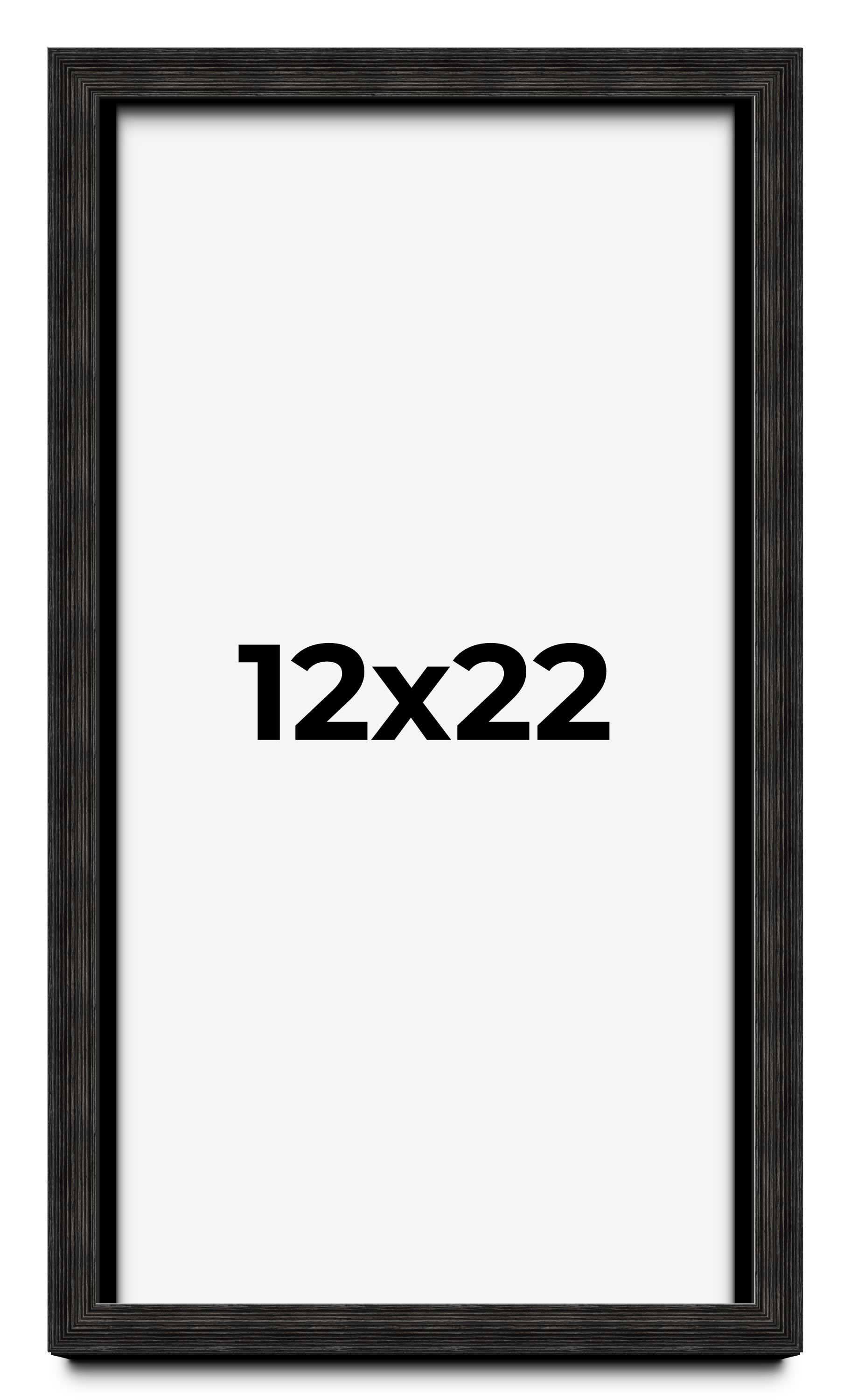 12x22 Shadow Box Black Rustic Barnwood Display Frame | 1.125 Inch Deep ...