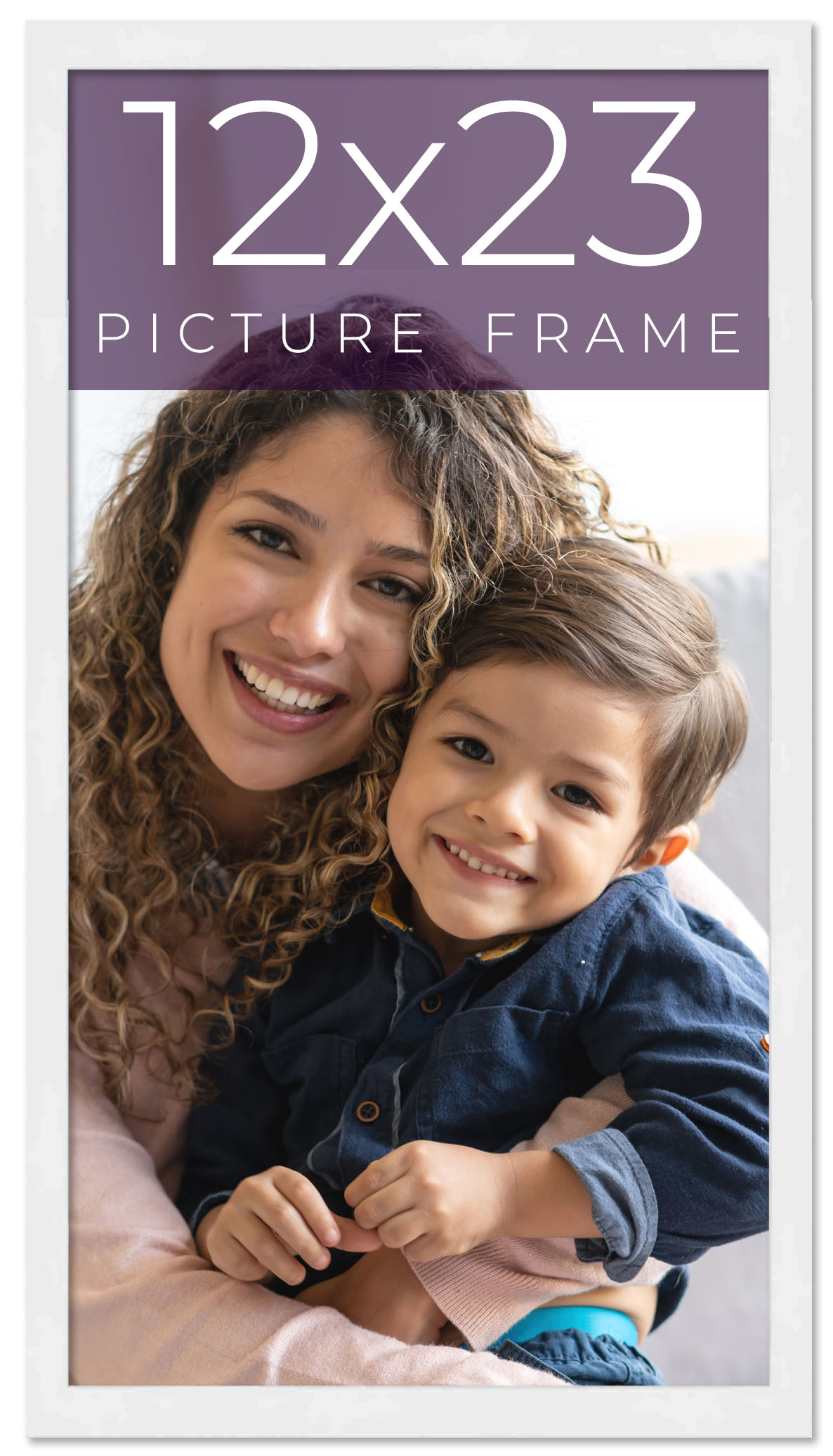 12x23 Frame White Real Wood Picture Frame Width 0.75 inches | Interior ...
