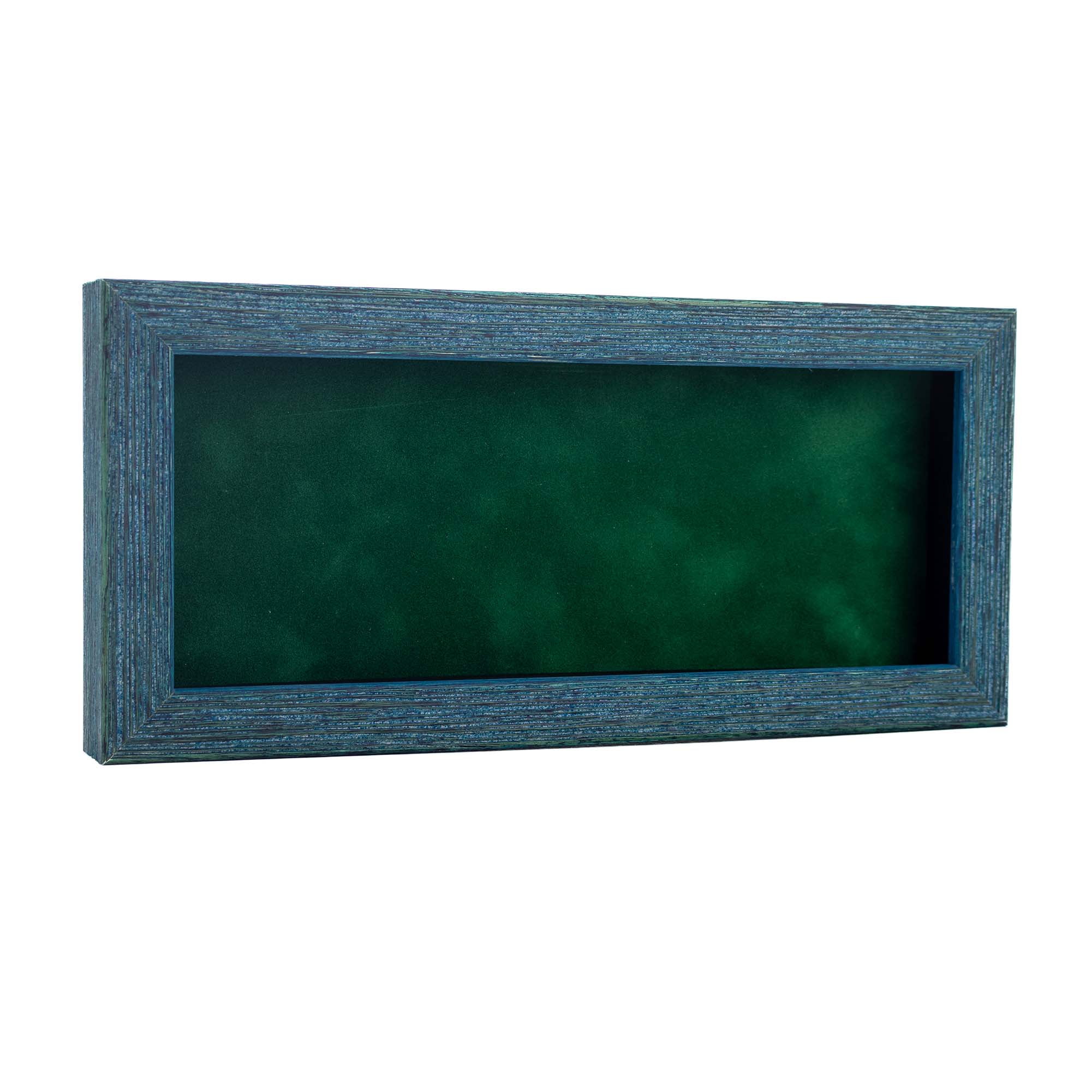 12x24 Distressed Blue Shadowbox Frame - Interior Size 12x24 with 1 ...