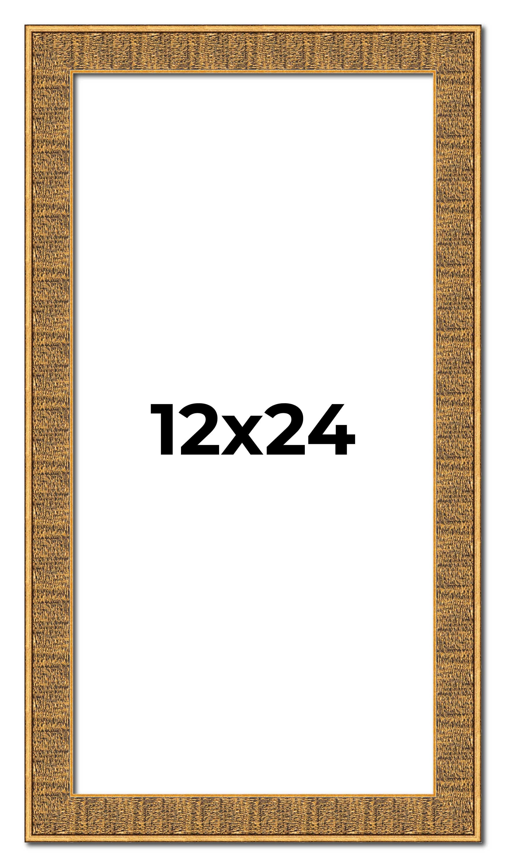12x24 Frame Black and Gold Distressed Solid Wood Sonoma Picture Frame ...