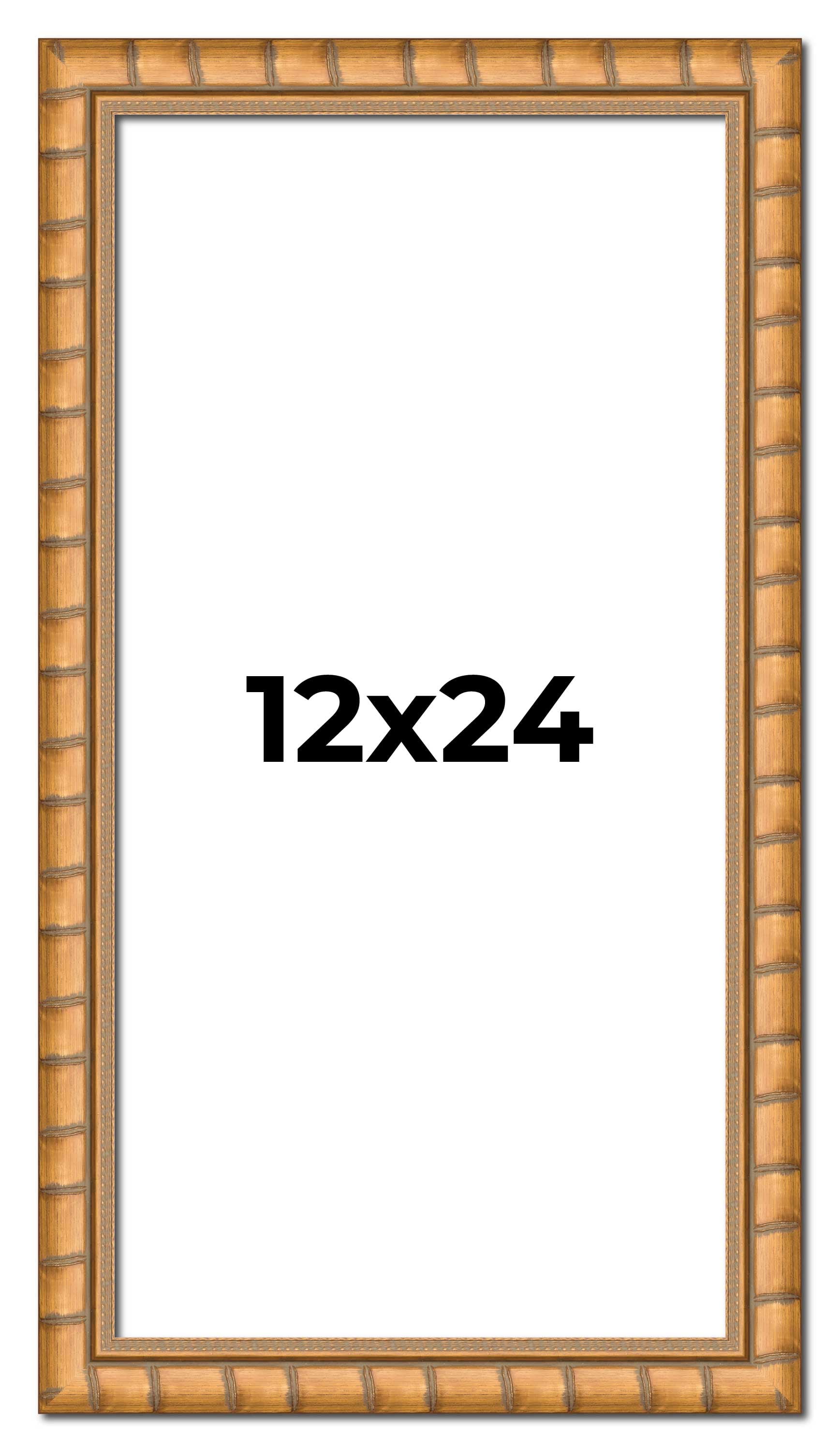 12x24 Frame Gold Real Wood Picture Frame Width 1.5 inches | Interior ...