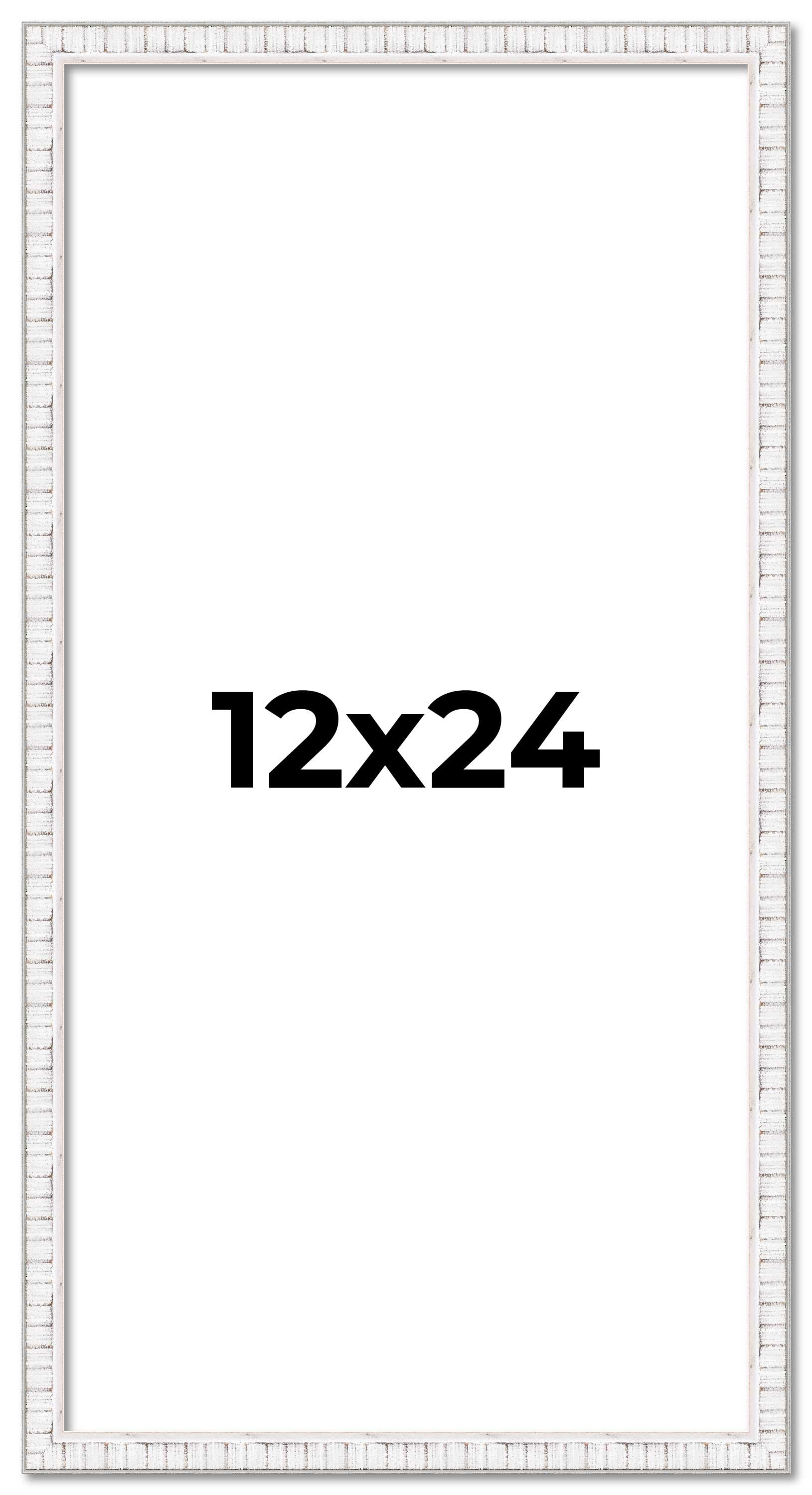 12x24 Frame White Real Wood Picture Frame Width 0.75 inches | Interior ...
