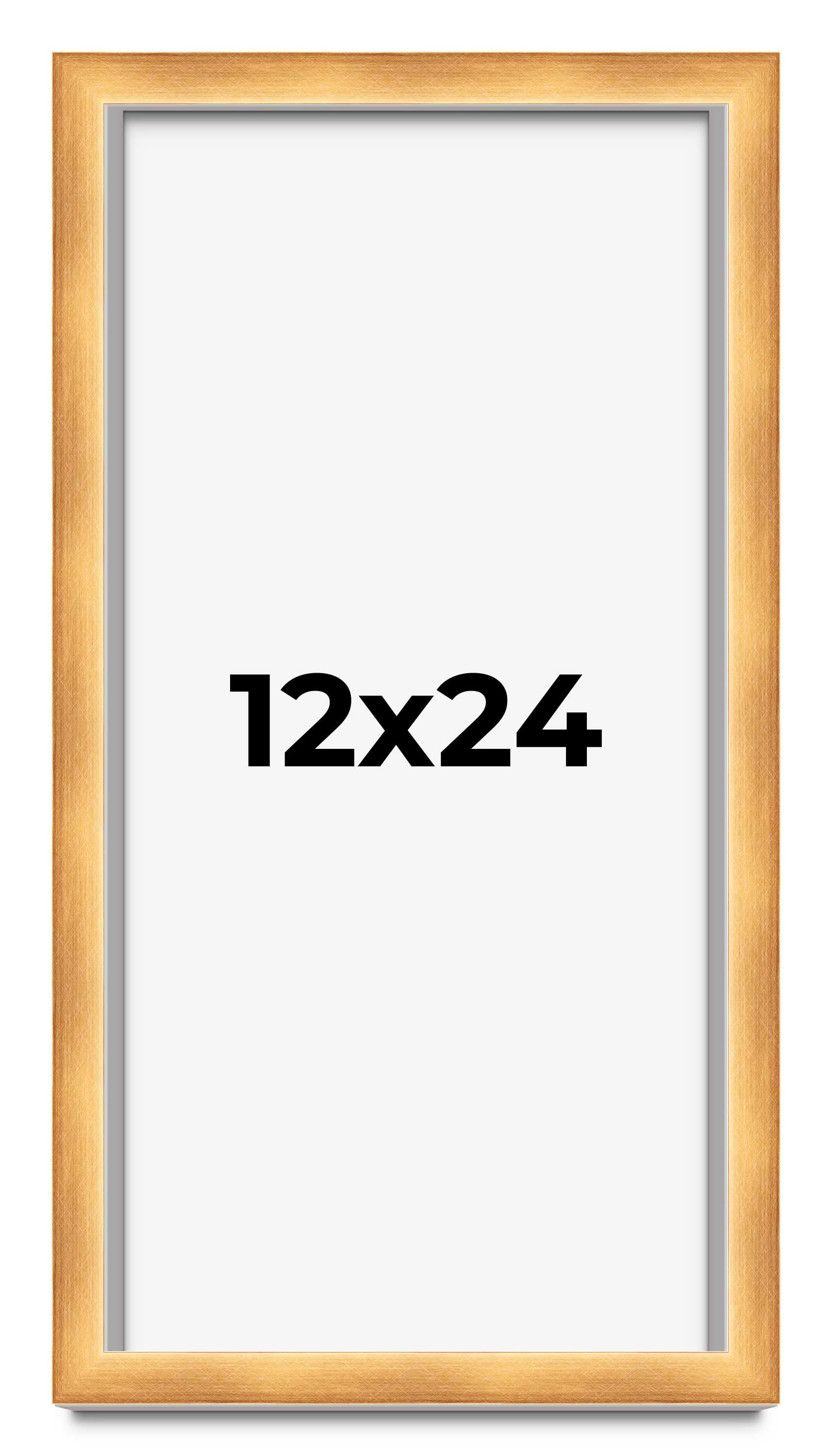 12x24 Shadow Box Bronze Cross-Brushed Display Frame | 1.625 Inches Deep ...