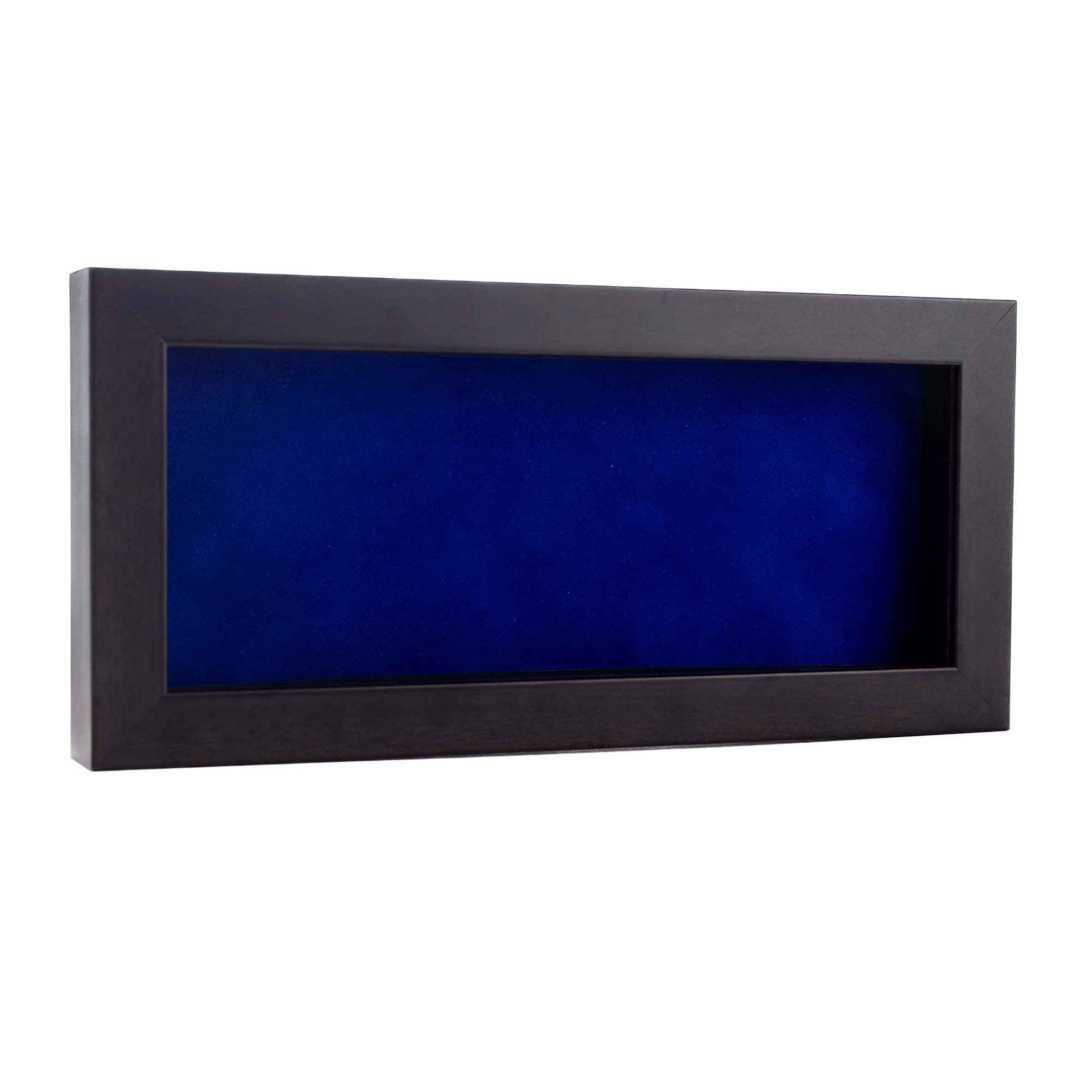 12x24 Shadow Box Frame Brown Walnut Wood | With a 3/4" Usable Display ...