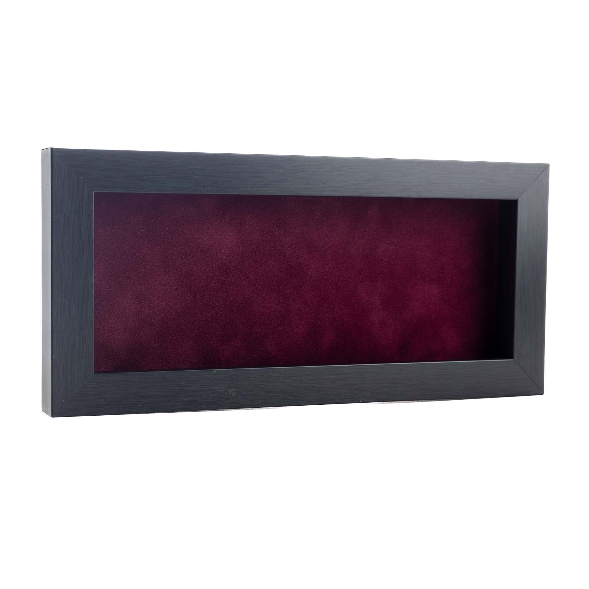 12x24 Shadow Box Frame Charcoal Gray Wood | With a 3/4" Usable Display ...