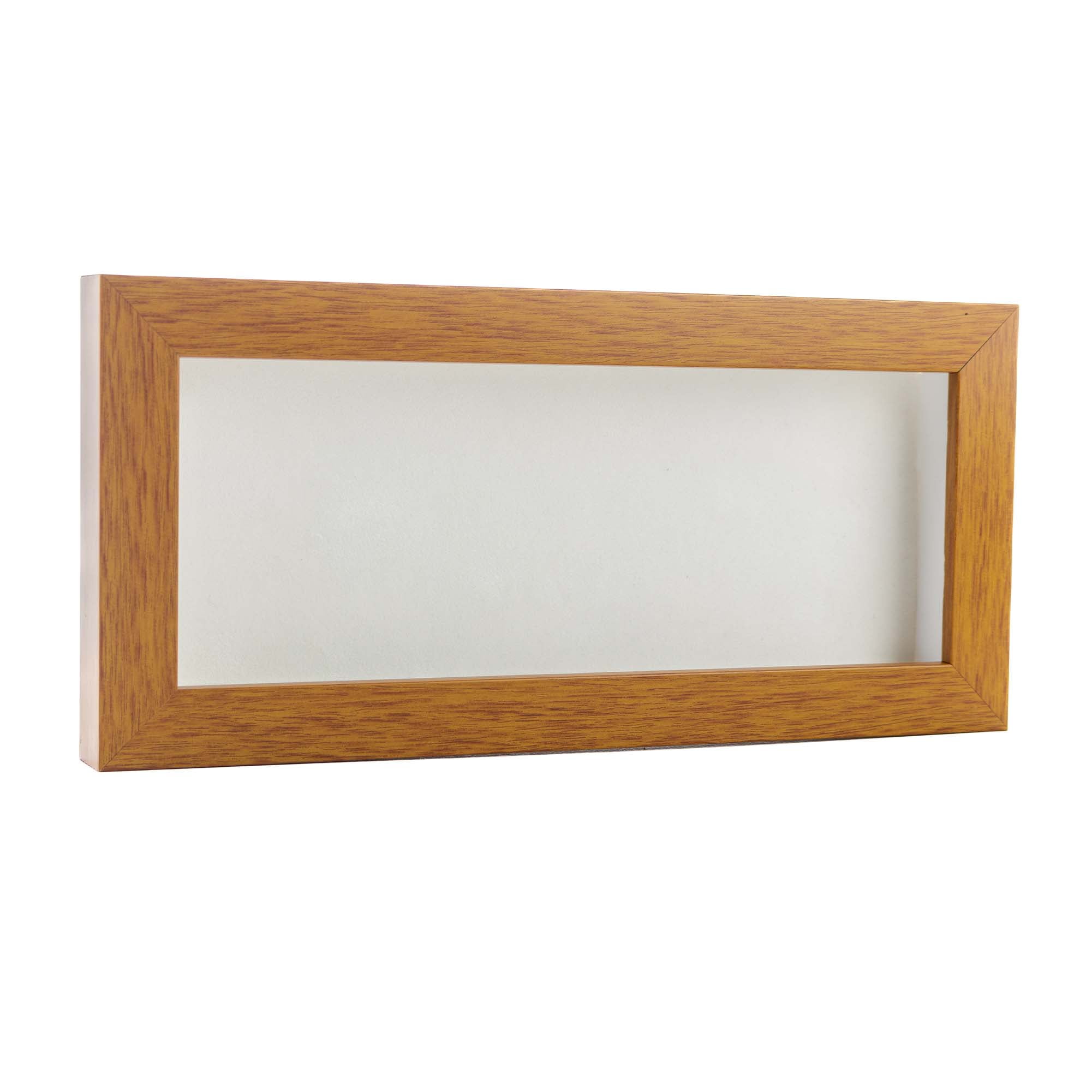 12x24 Shadow Box Frame Light Brown Wood | With a 3/4" Usable Display ...