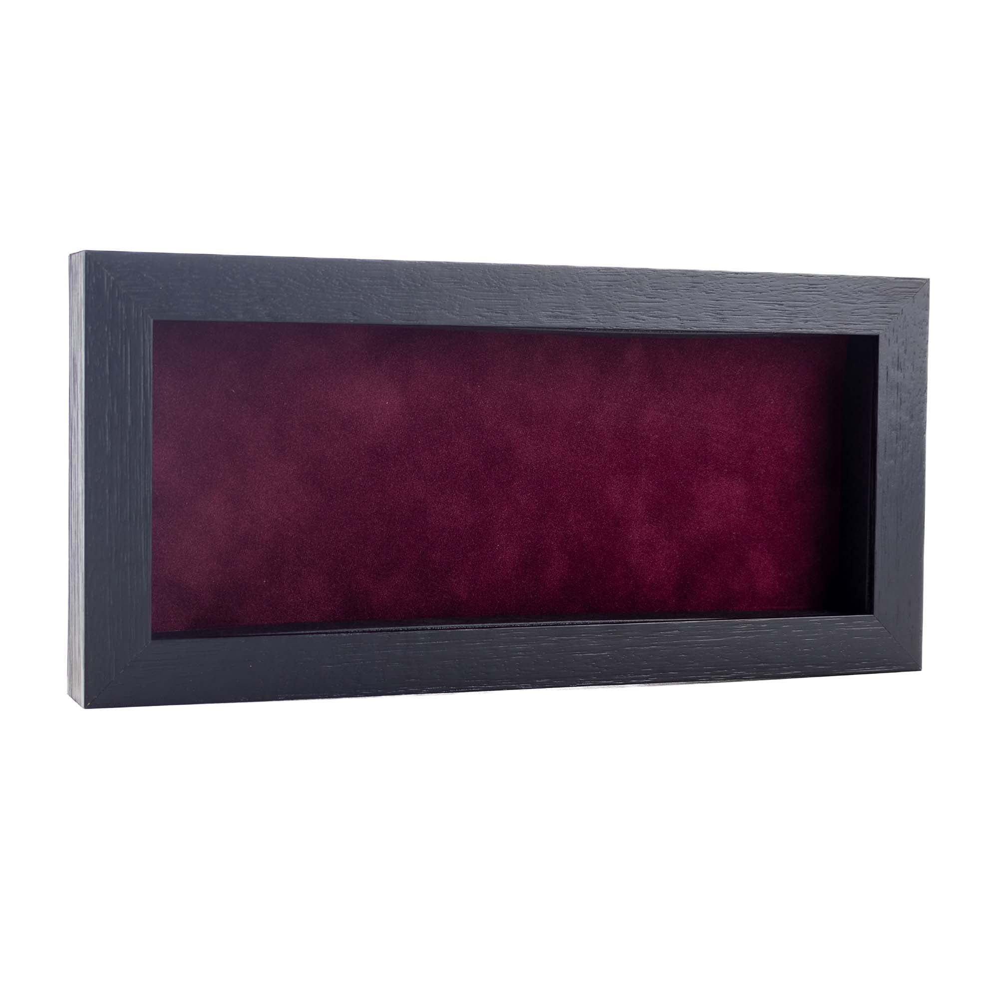 12x24 Shadow Box Frame Textured Black Wood | With a 3/4" Usable Display ...