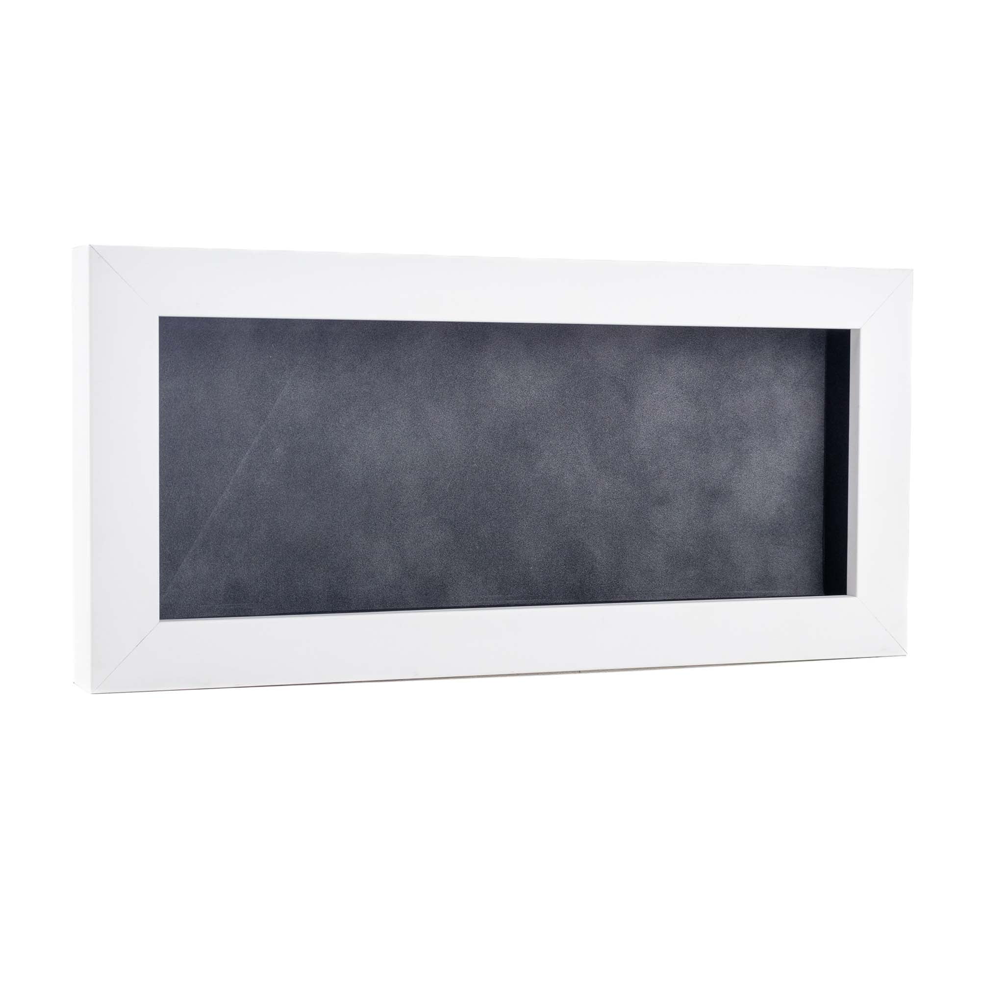 12x24 Shadow Box Frame White Wood | With a 3/4" Usable Display Depth ...