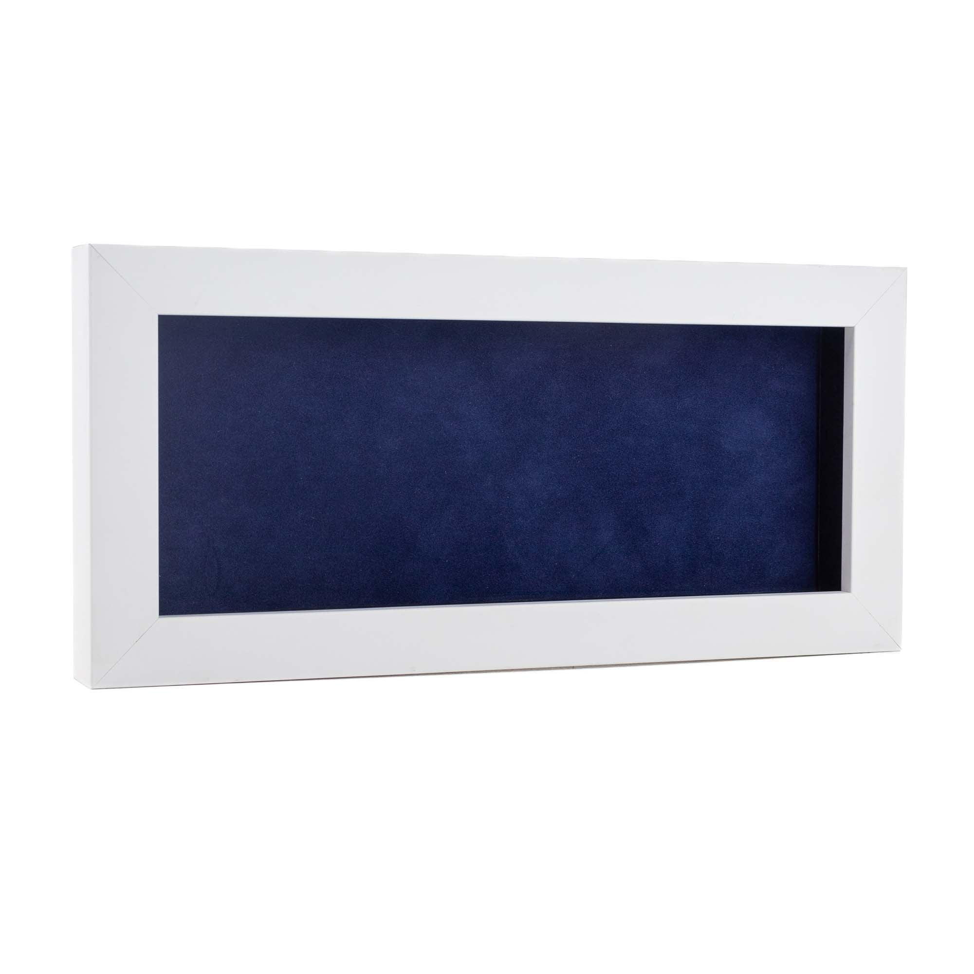 12x24 Shadow Box Frame White Wood | With a 3/4" Usable Display Depth ...