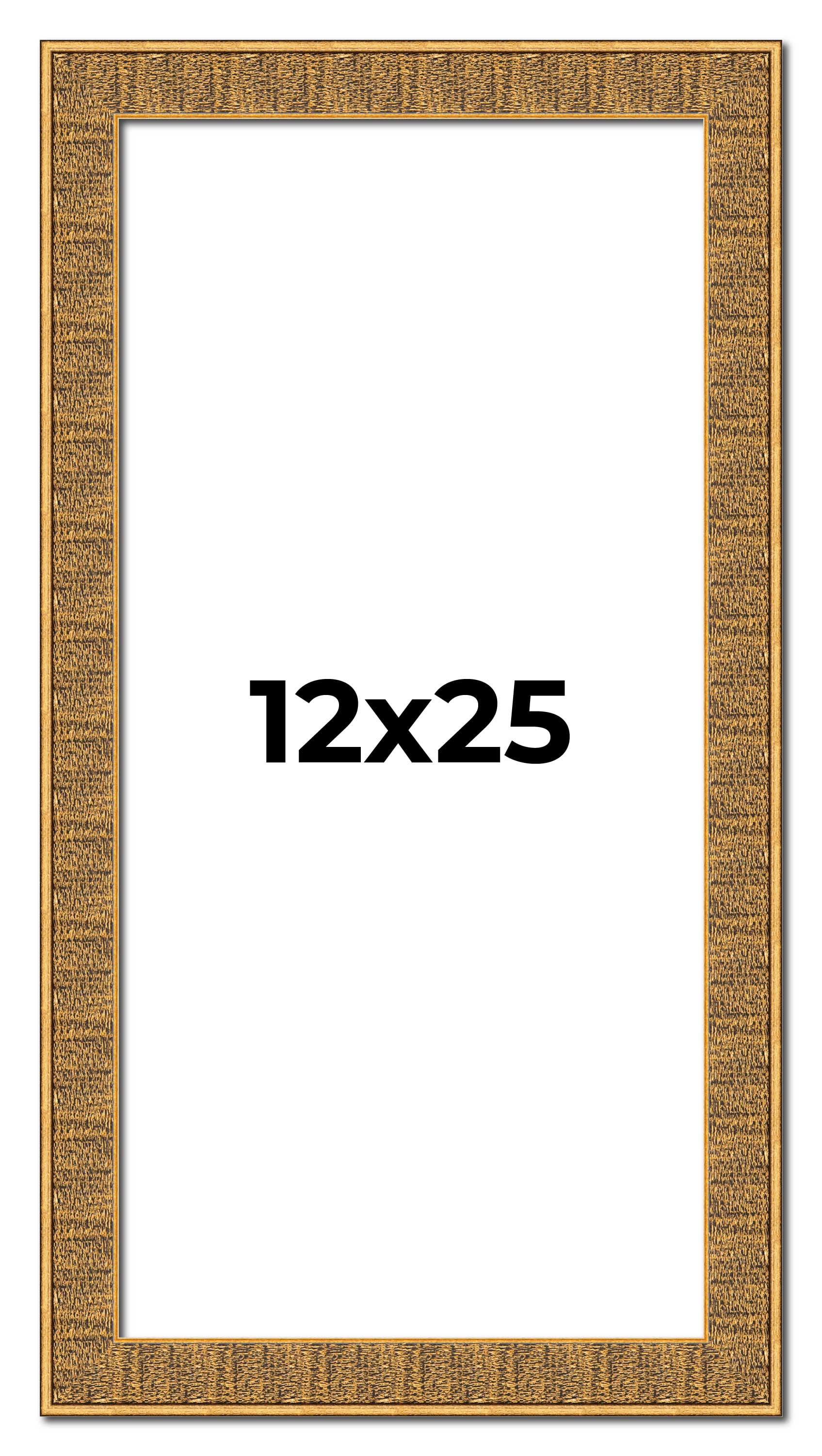 12x25 Frame Black and Gold Distressed Solid Wood Sonoma Picture Frame ...