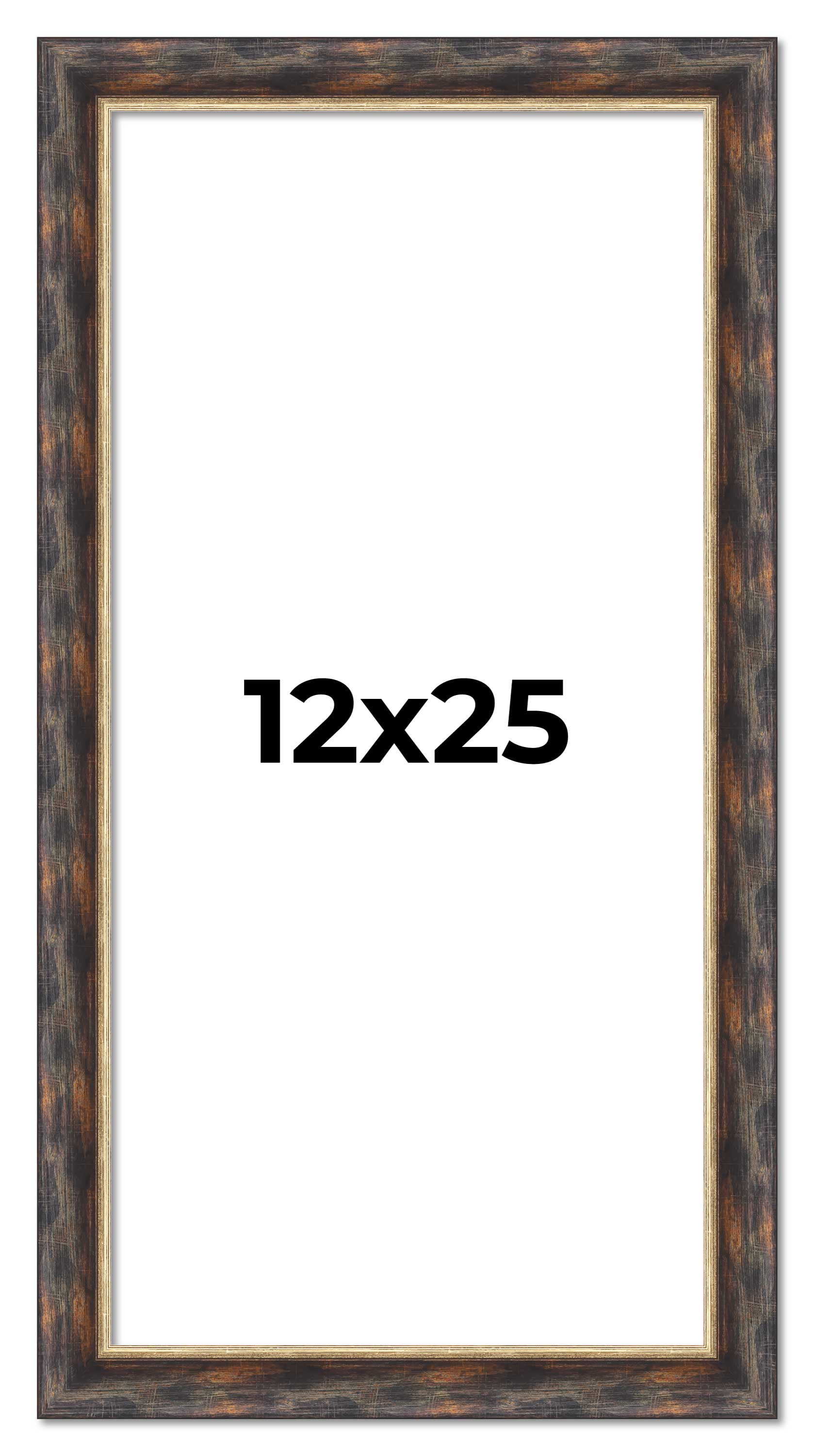 12x25 Frame Gold Real Wood Picture Frame Width 1.5 inches | Interior ...