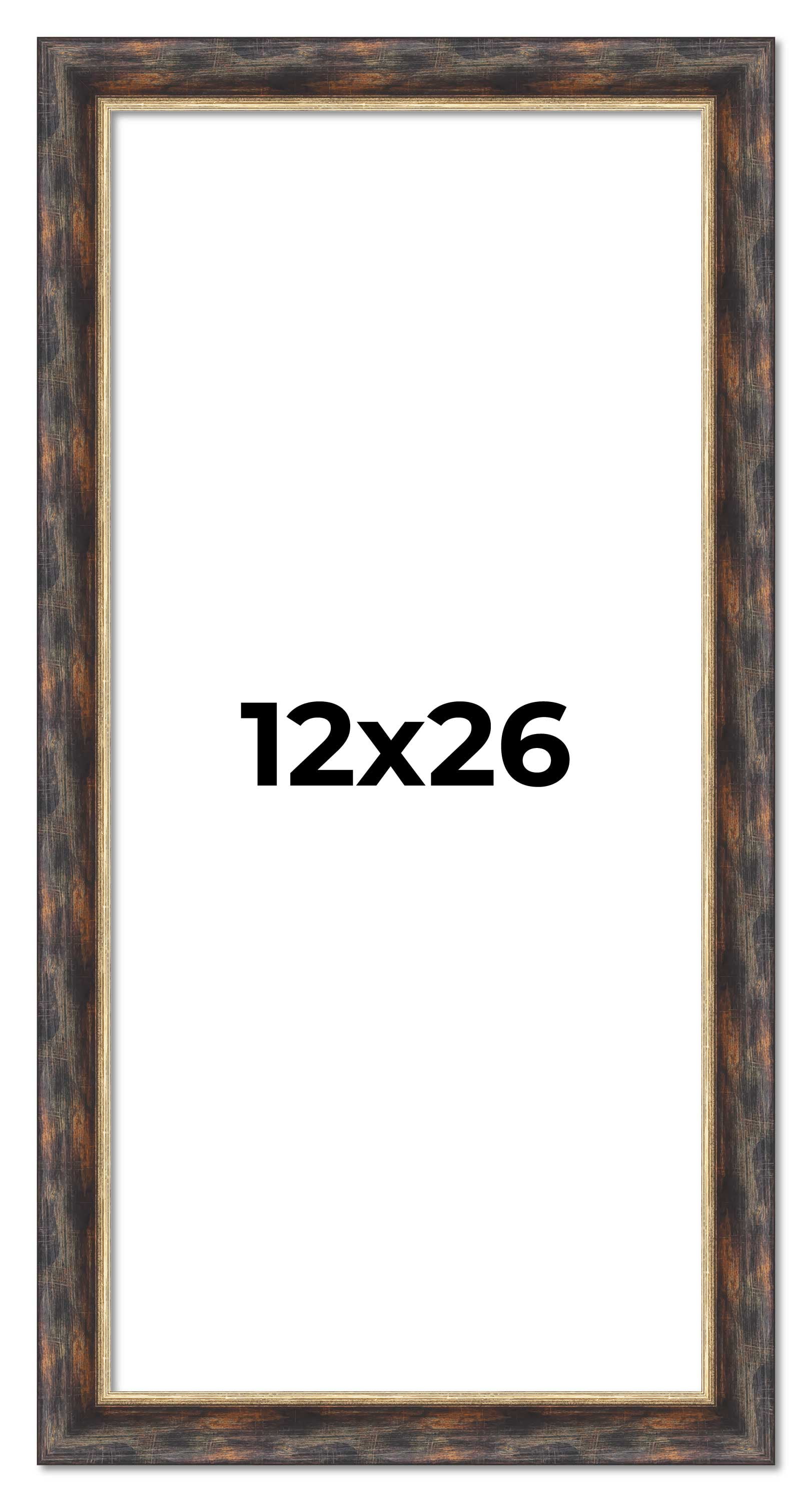 12x26 Frame Gold Real Wood Picture Frame Width 1.5 inches | Interior ...