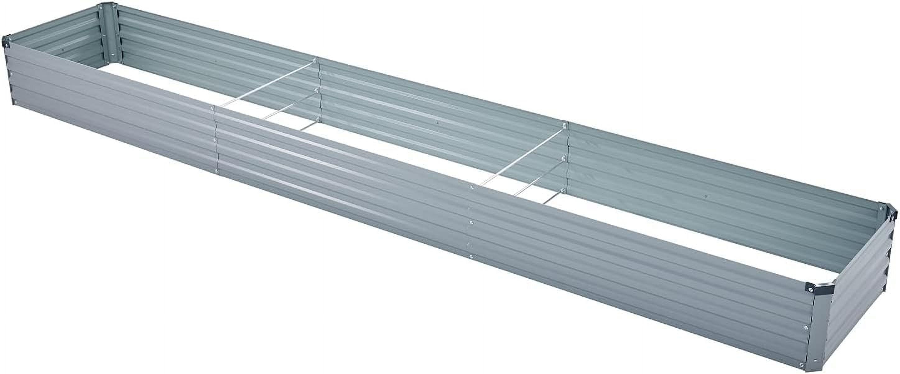 12x2x1FT Galvanized Raised Garden Beds Kit Large Outdoor Metal ...