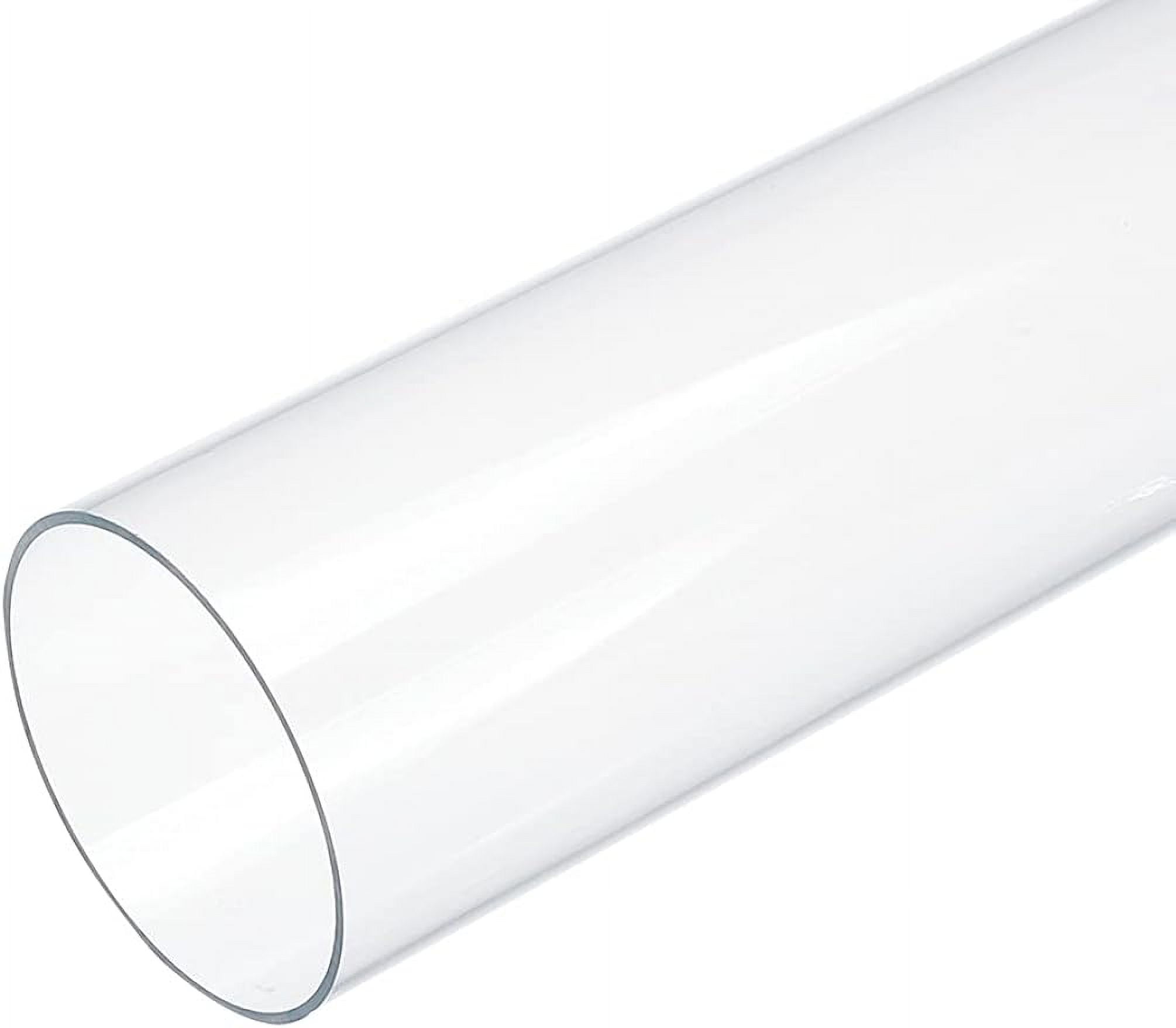 12x3.1 Inch Acrylic Round Tube Clear Rigid Acrylic Pipe Clear Round ...