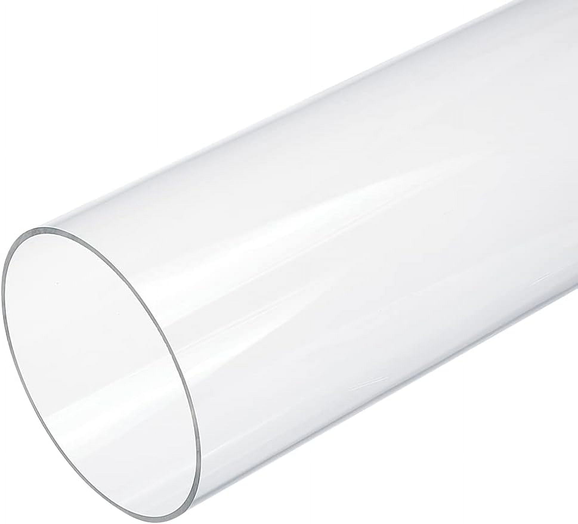 12x3.5 Inch Acrylic Round Tube Clear Rigid Acrylic Pipe Clear Round ...
