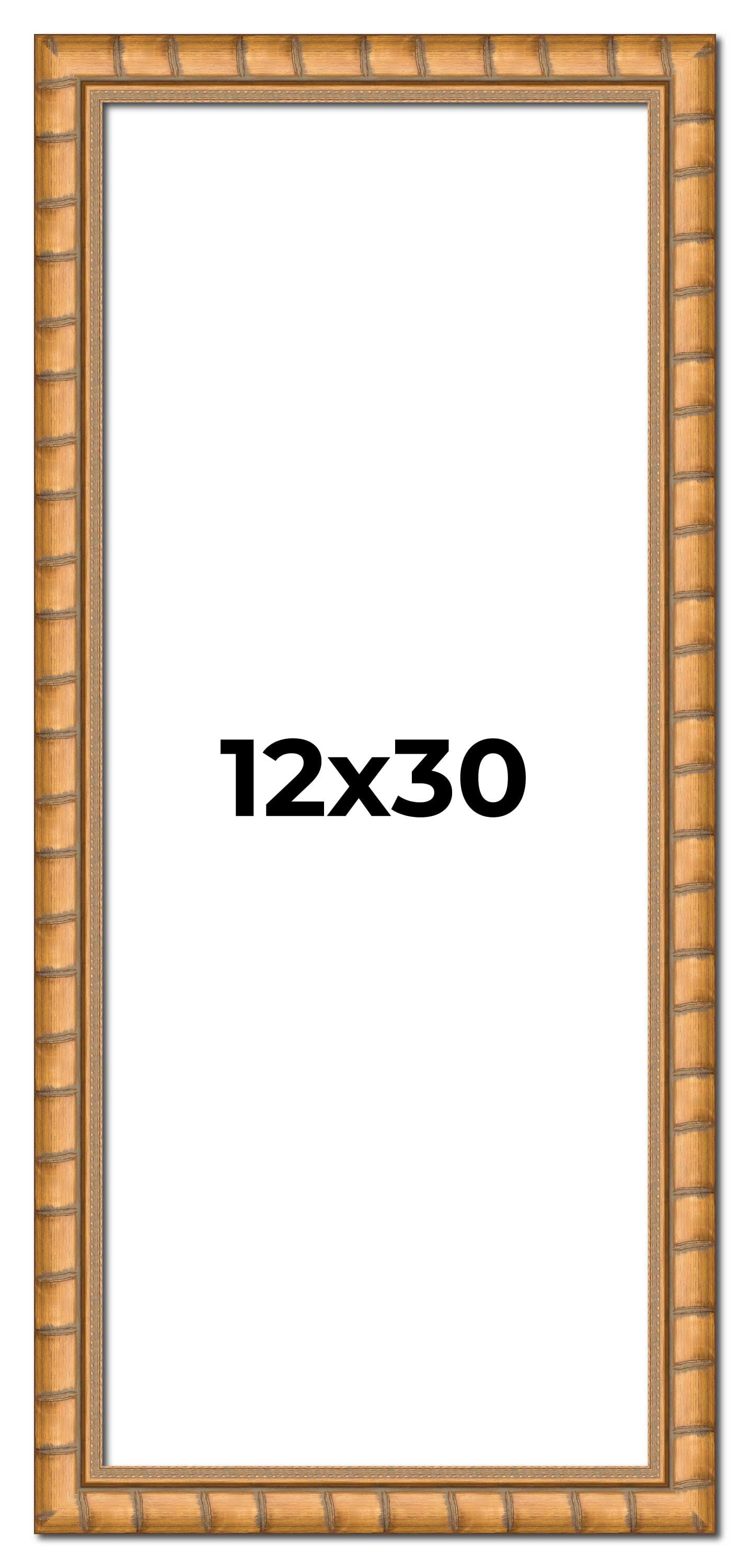 12x30 Frame Gold Real Wood Picture Frame Width 1.5 inches | Interior ...