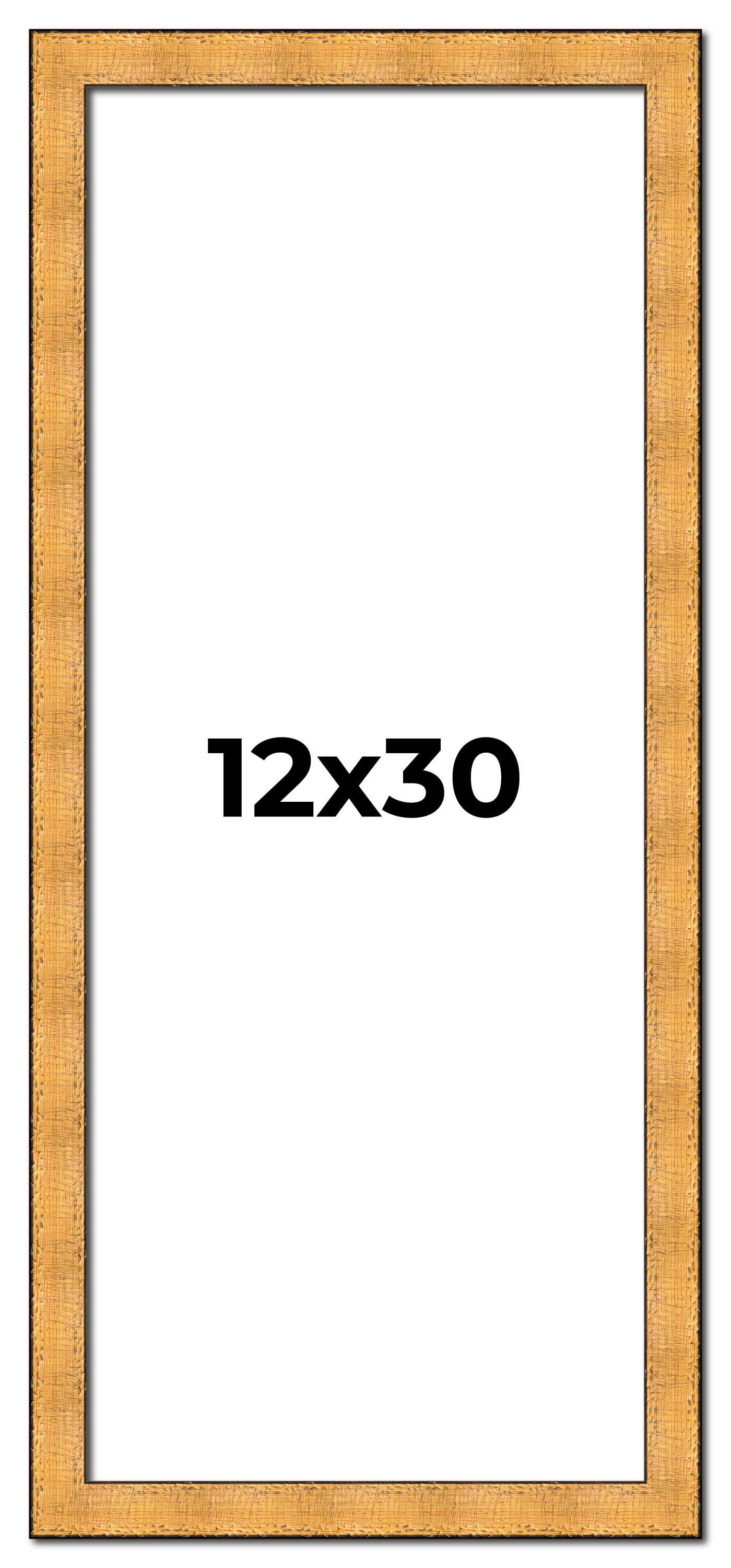 12x30 Frame Gold Rustic Solid Wood Picture Frame | 1.25 Inch Wide ...