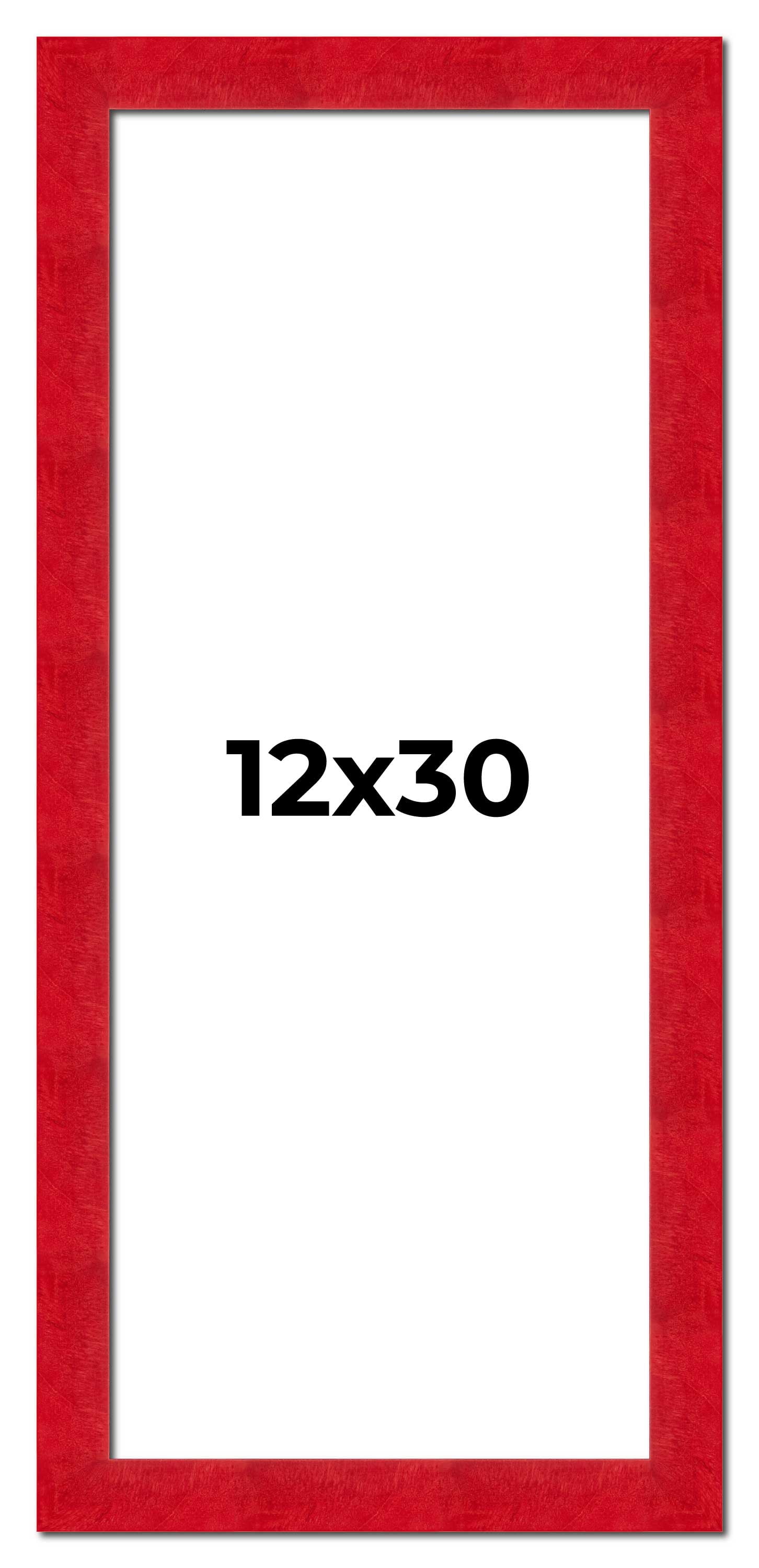 12x30 Frame Red Burl Solid Wood Picture Frame Width 1.75 Inches ...
