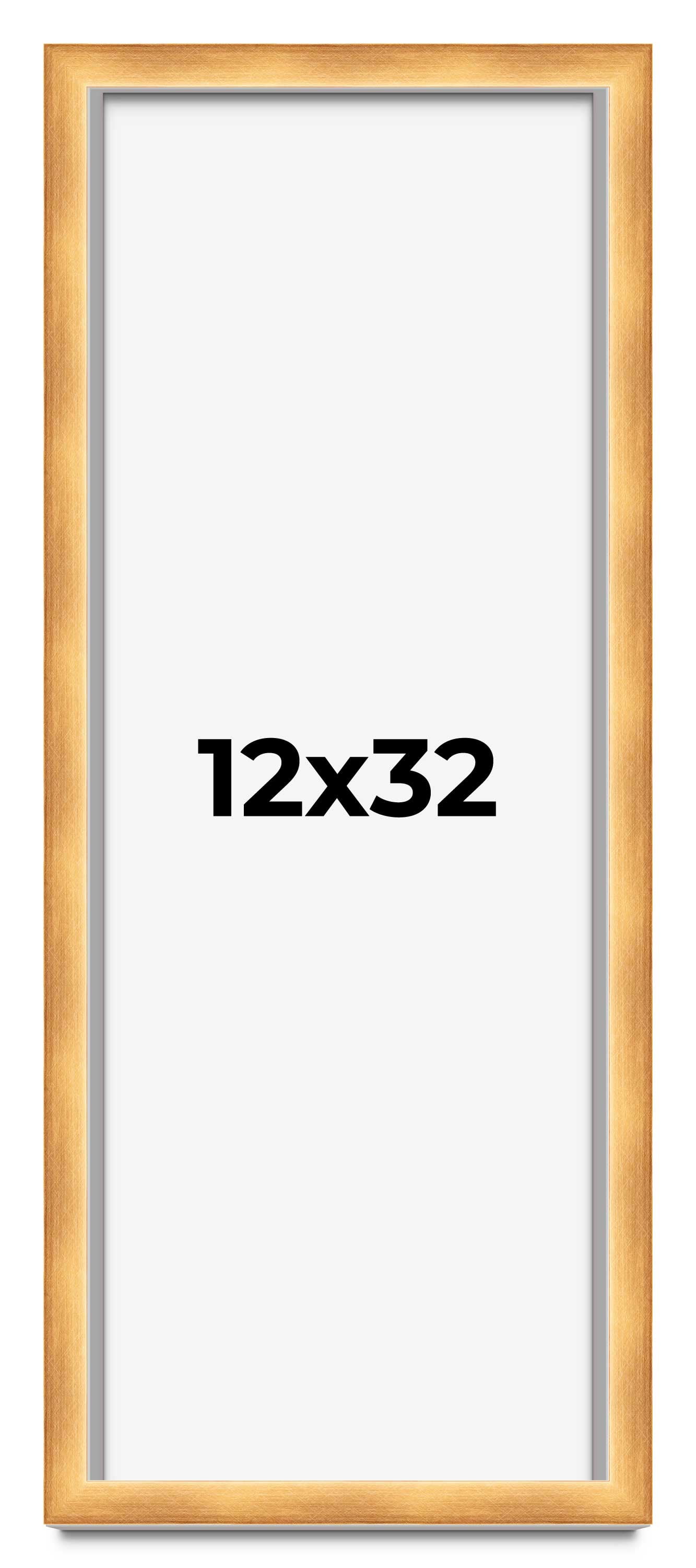 12x32 Shadow Box Bronze Cross-Brushed Display Frame | 1.625 Inches Deep ...