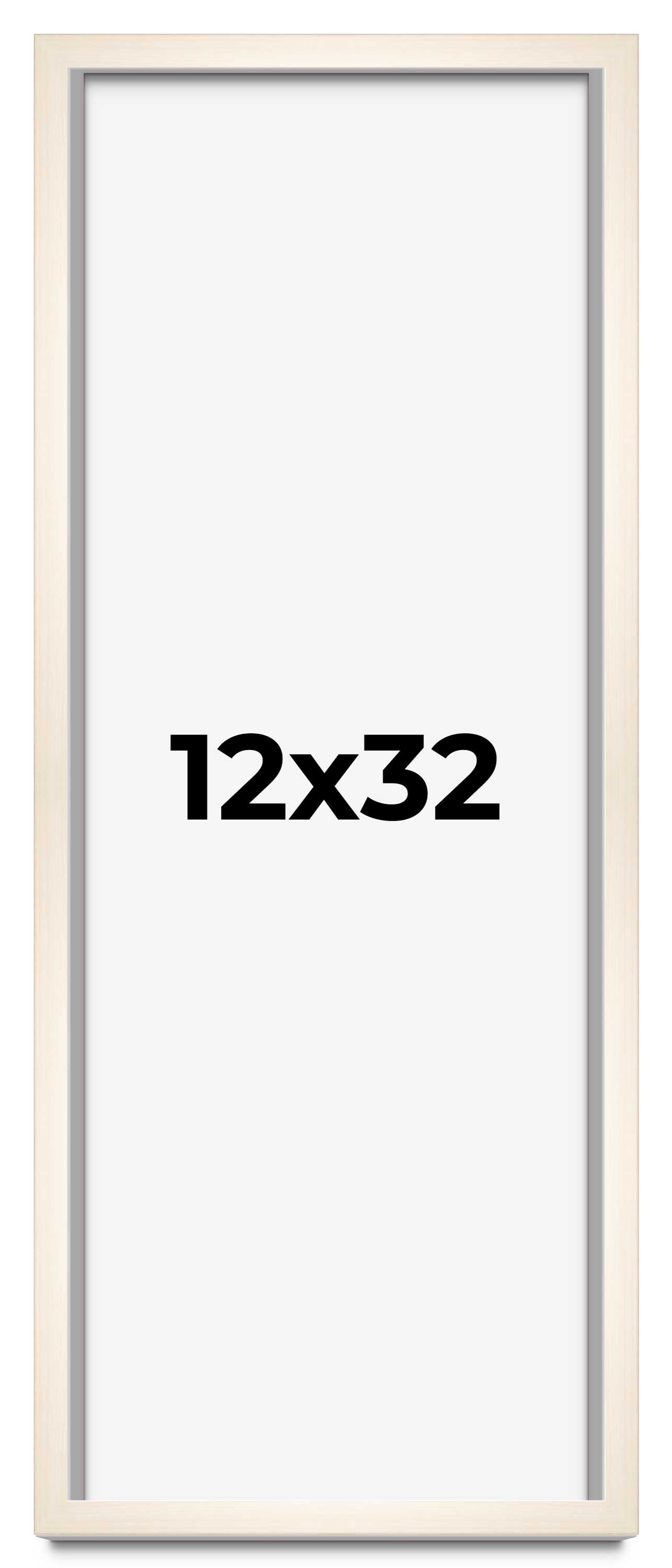 12x32 Shadow Box Cream of Wheat White Washed Display Frame | 0.875 ...