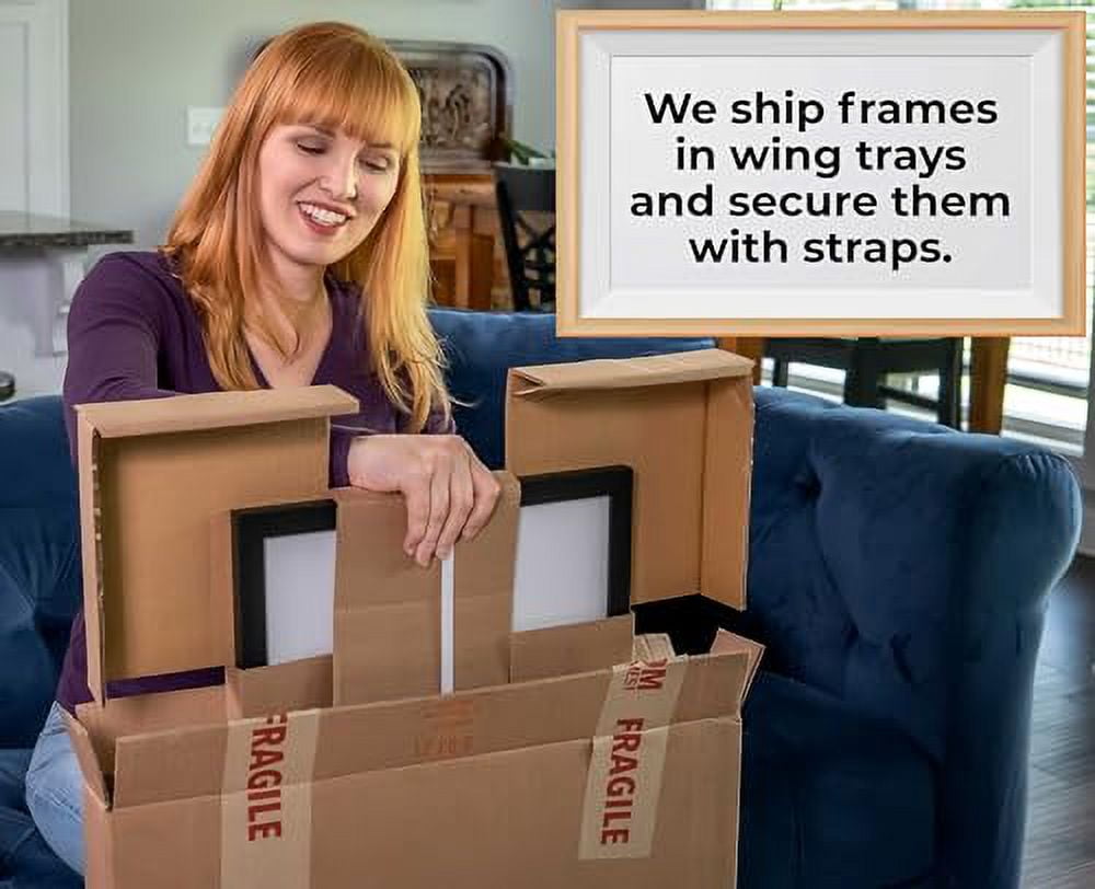 12x35 Frame Distressed Barnwood Picture Frame | Rustic Farmhouse Photo ...