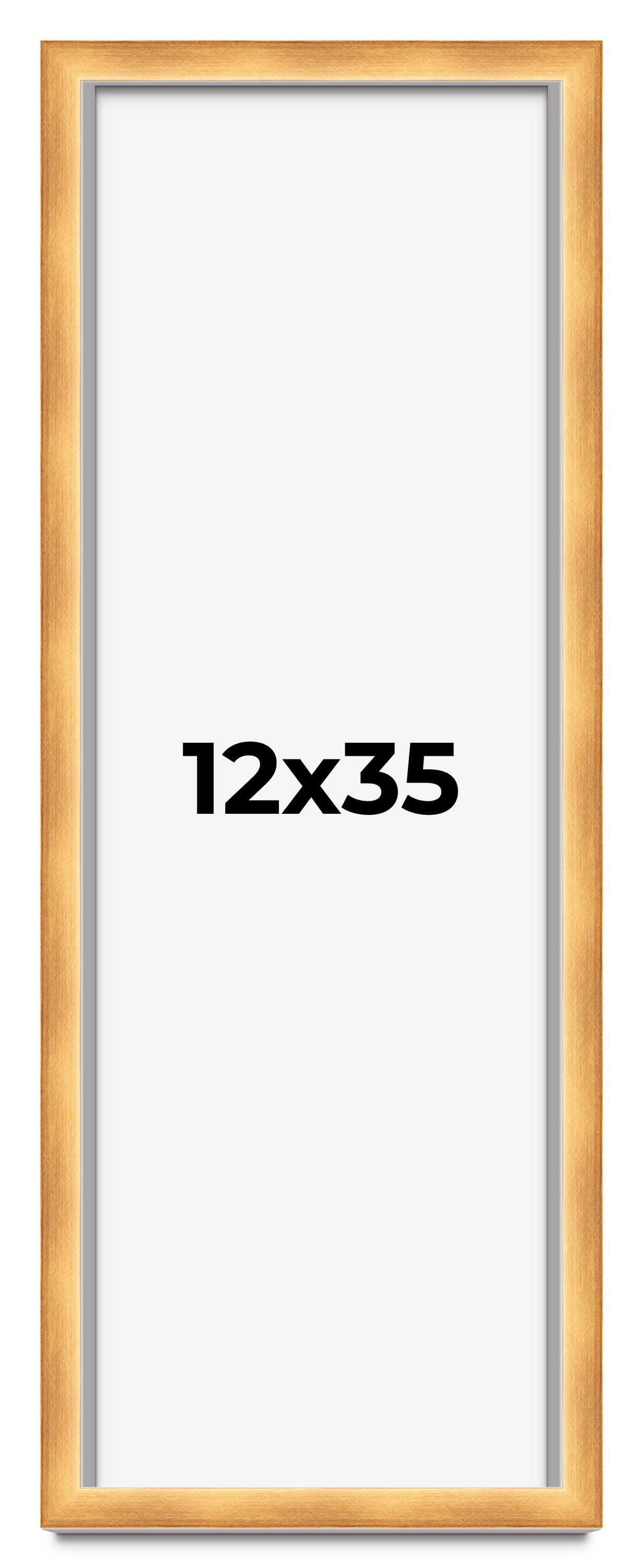 12x35 Shadow Box Bronze Cross-Brushed Display Frame | 1.625 Inches Deep ...