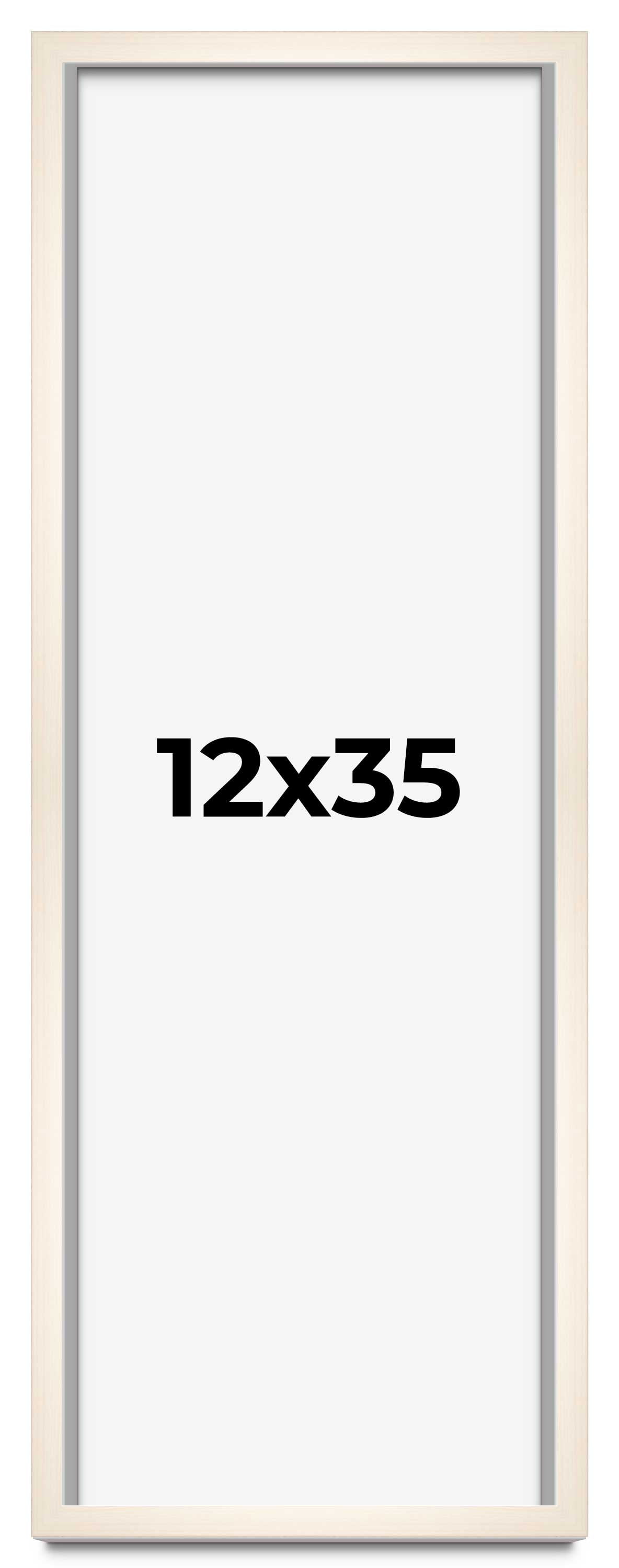 12x35 Shadow Box Cream of Wheat White Washed Display Frame | 0.875 ...