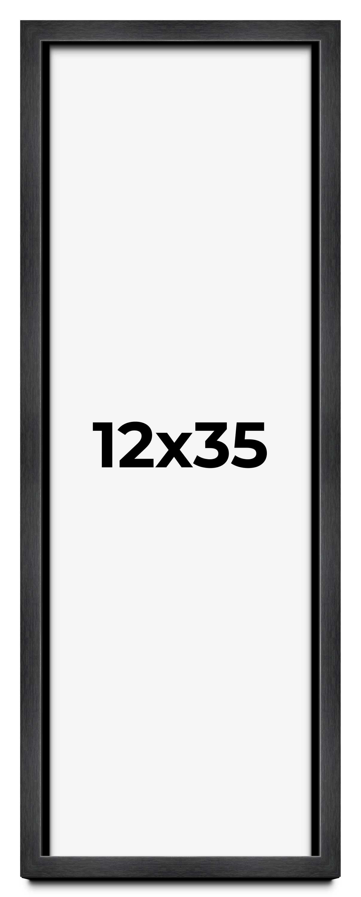 12x35 Shadow Box Frame Grey Charcoal Black | 0.875 Inches Deep | Solid ...