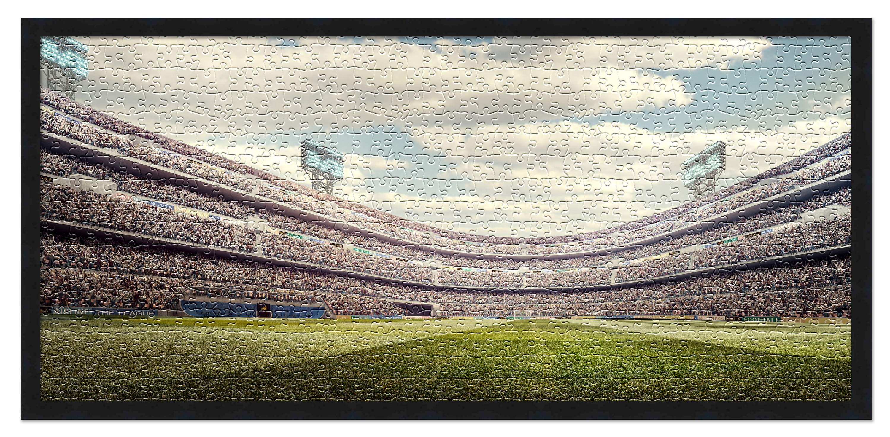 12x36 Jigsaw Puzzle Frame Kit - Kit Includes Puzzle Glue Sheets, Black ...