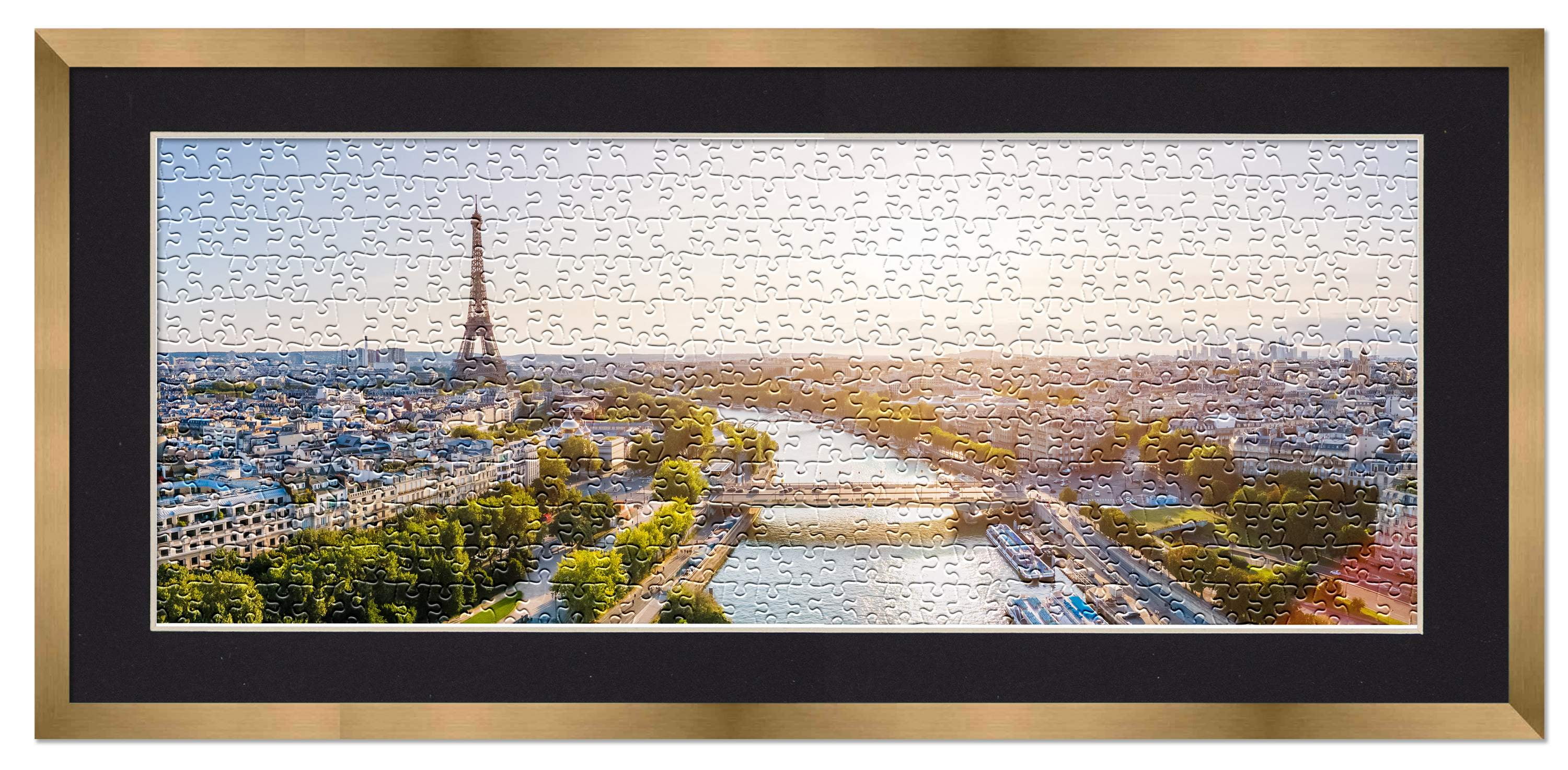 12x36 Jigsaw Puzzle Frame Kit - Kit Includes Puzzle Glue Sheets, Bronze ...