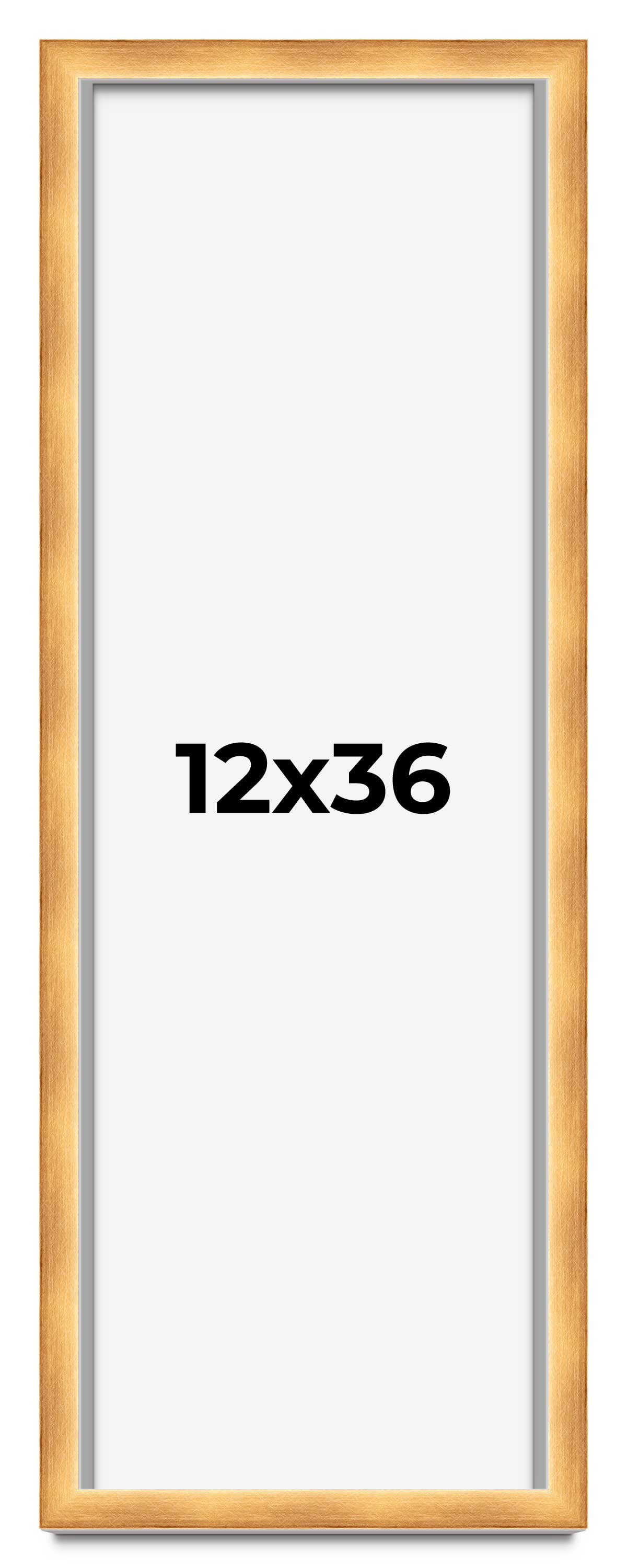 12x36 Shadow Box Bronze Cross-Brushed Display Frame | 1.625 Inches Deep ...