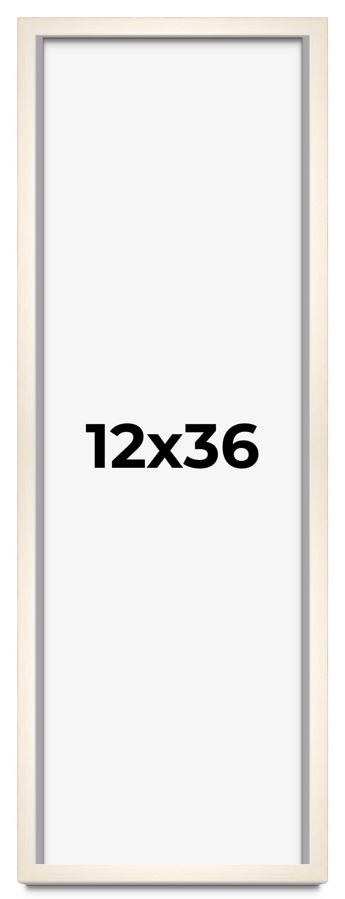 12x36 Shadow Box Cream of Wheat White Washed Display Frame | 0.875 ...