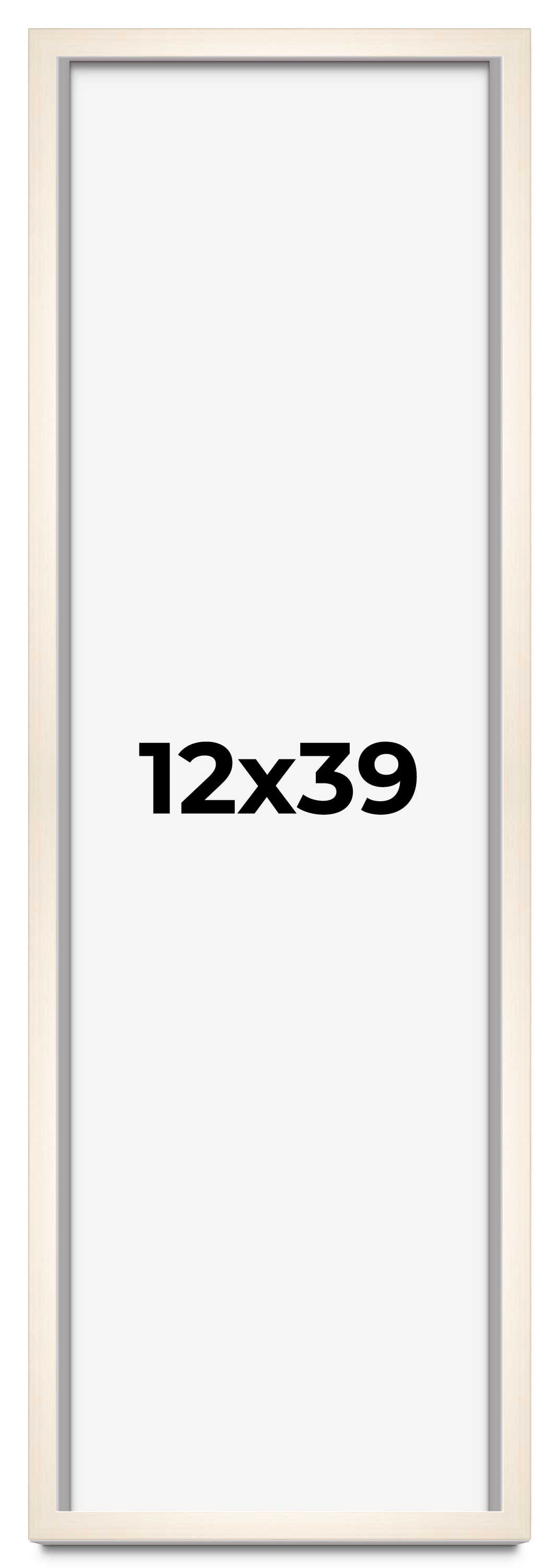 12x39 Shadow Box Cream of Wheat White Washed Display Frame | 0.875 ...